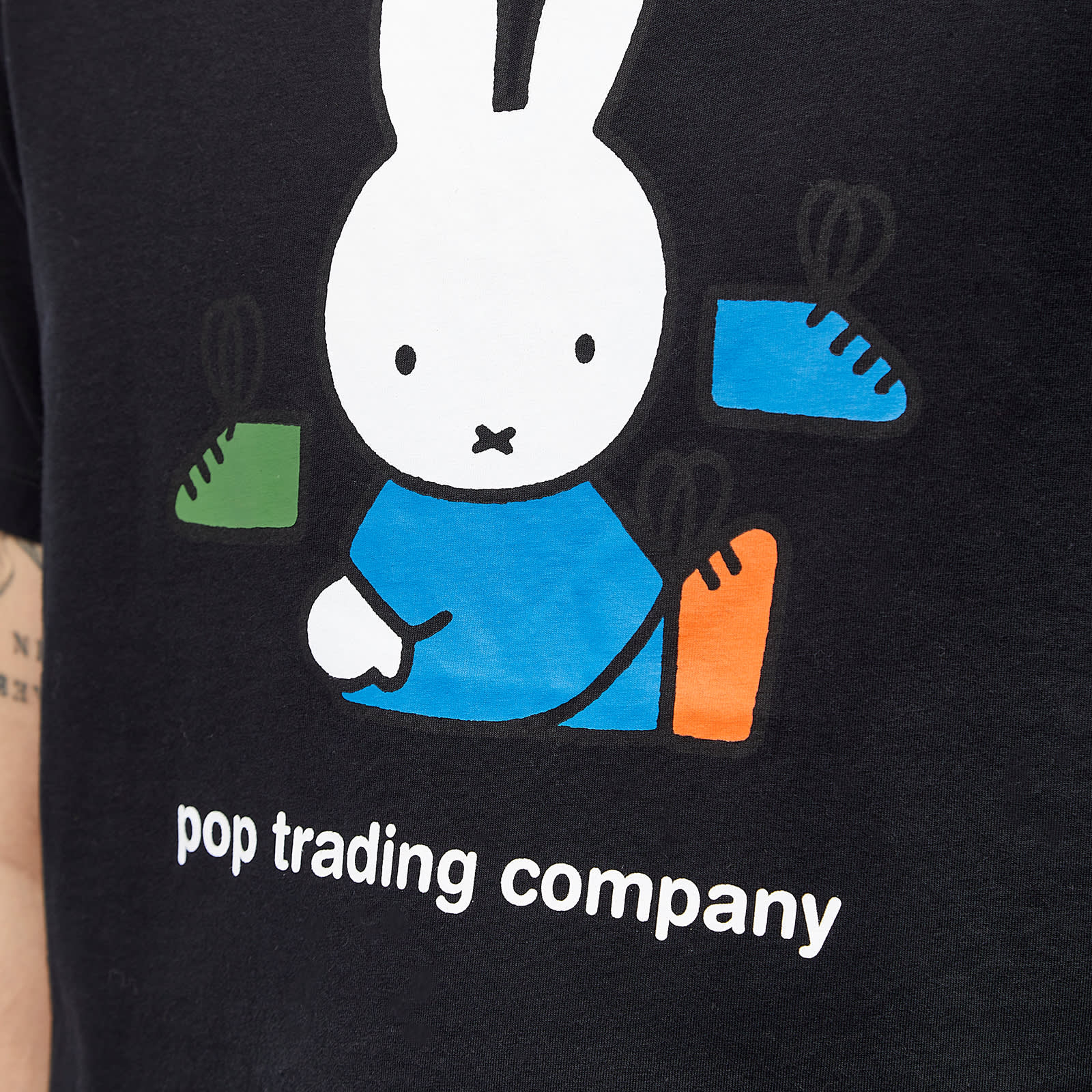 POP Trading Company x Miffy Shoes T-Shirt Black | END. (US)