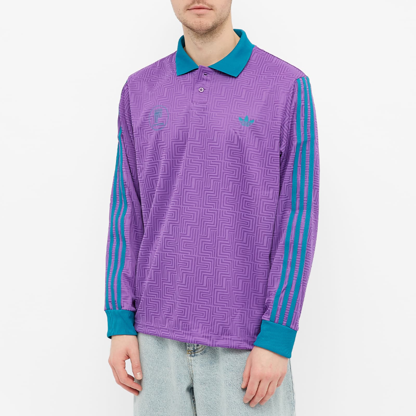 Adidas Long Sleeve Skate Paradigm Tee Active Purple & Teal | END. (KR)