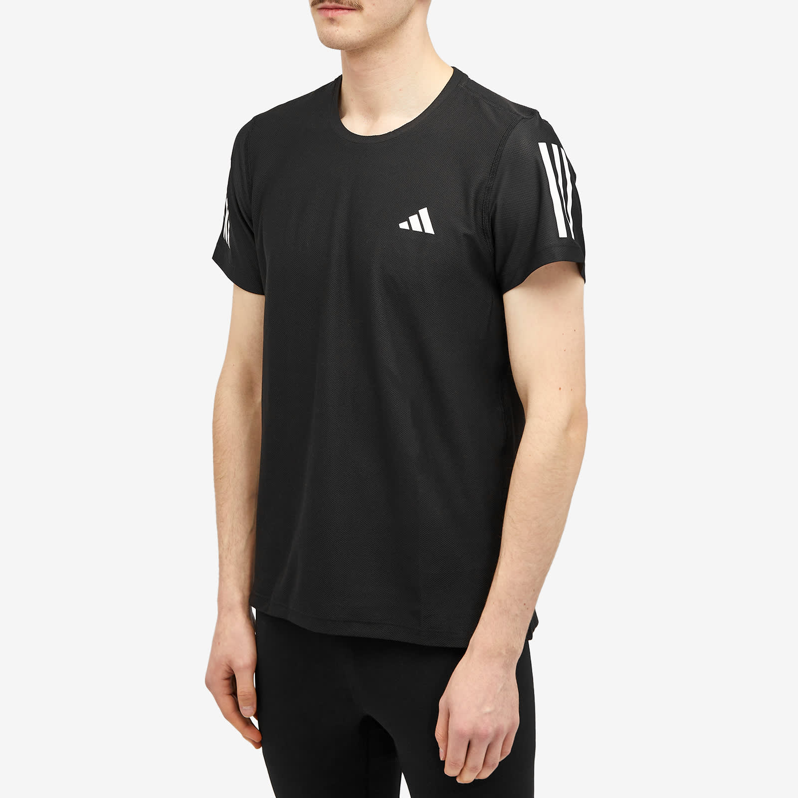 Adidas Own The Run Basic T-Shirt Black | END.