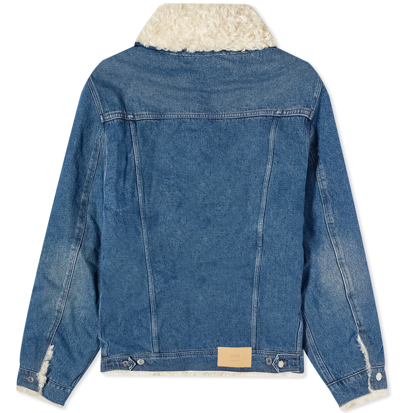 AMI Denim Trucker Lined Jacket Denim | END. (US)