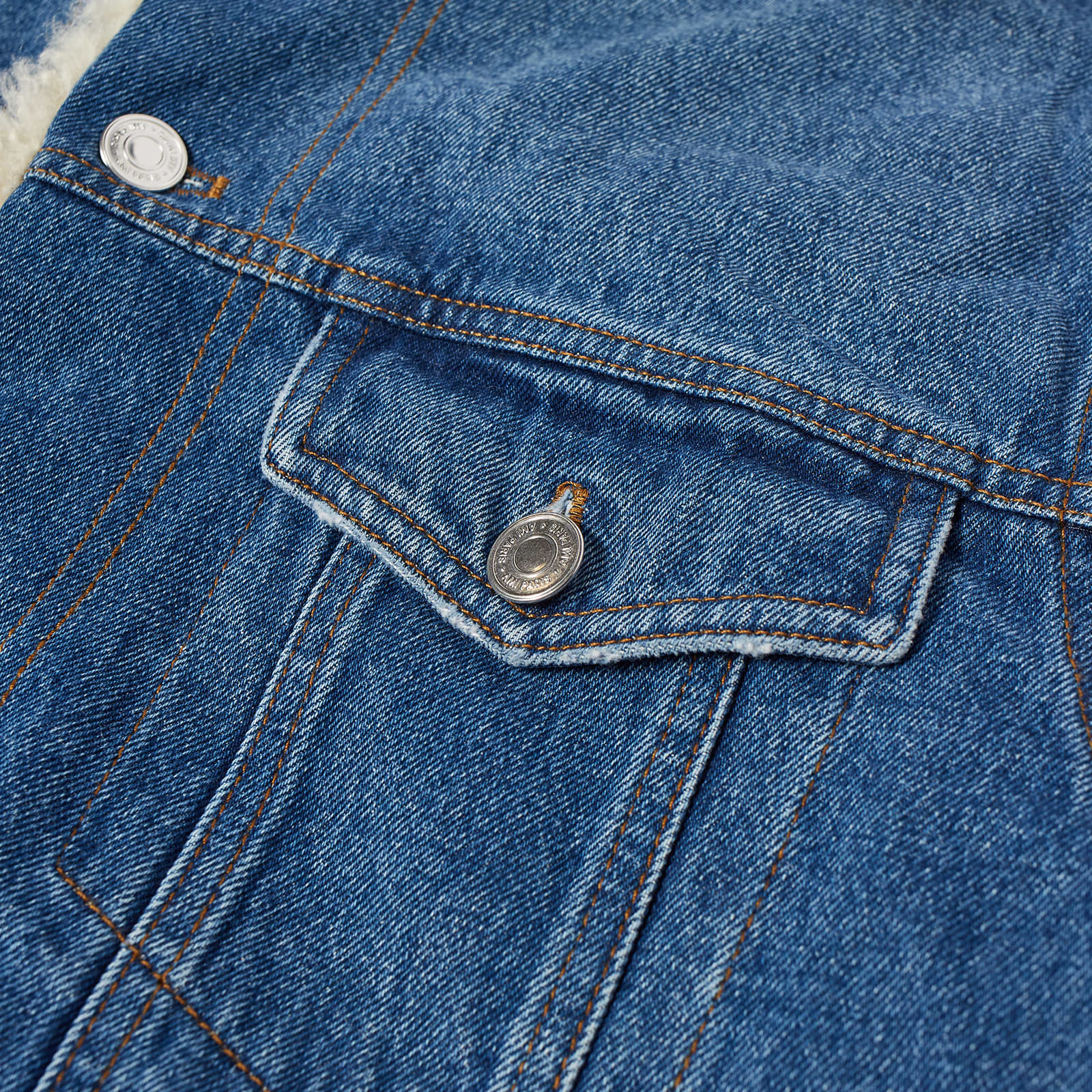 AMI Denim Trucker Lined Jacket Denim | END. (US)