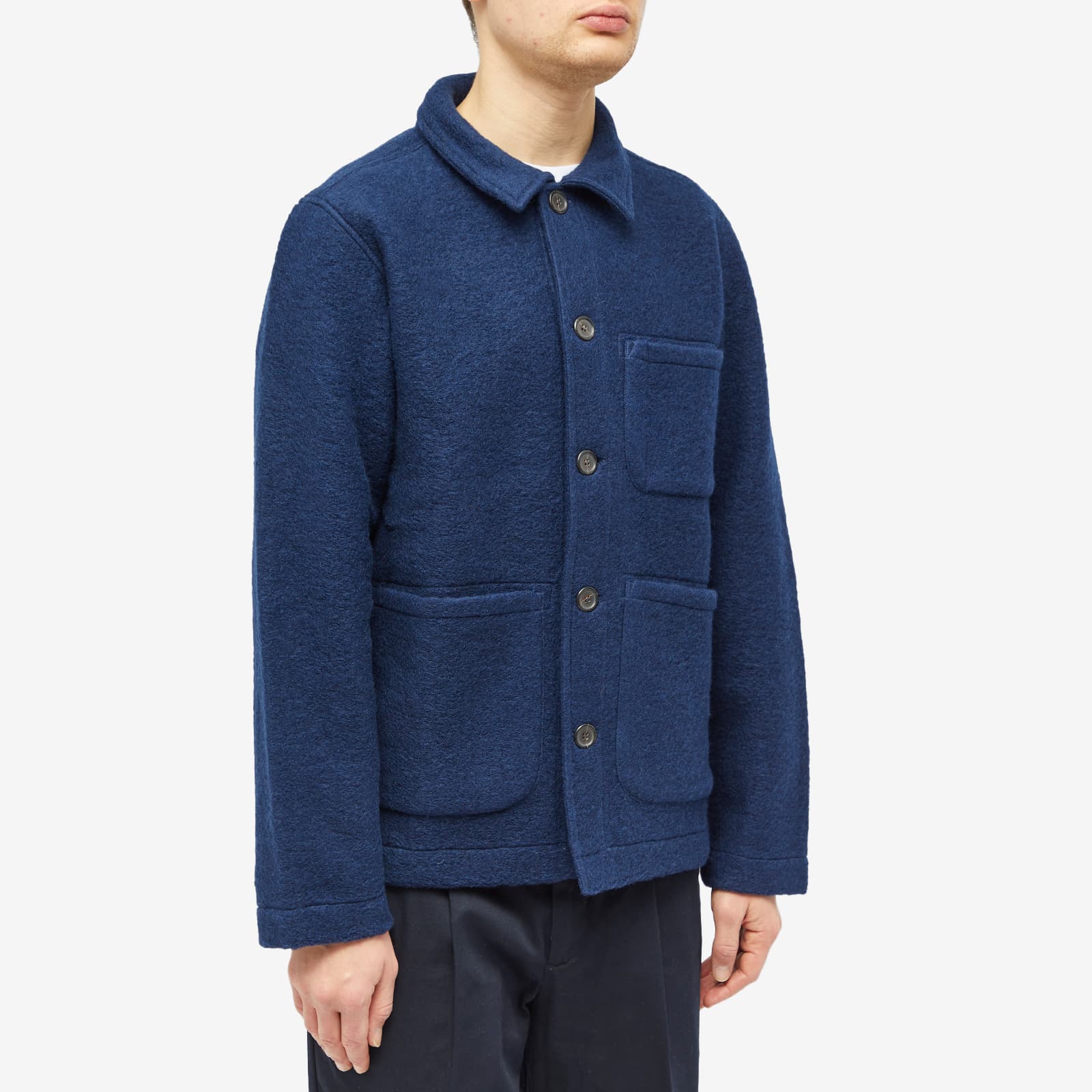 Universal Works Wool Fleece Field Jacket Indigo | END. (HK)