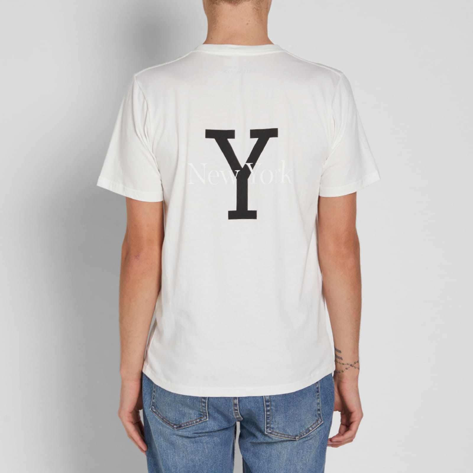 Saturdays NY Overlay Tee Ivory | END. (AT)