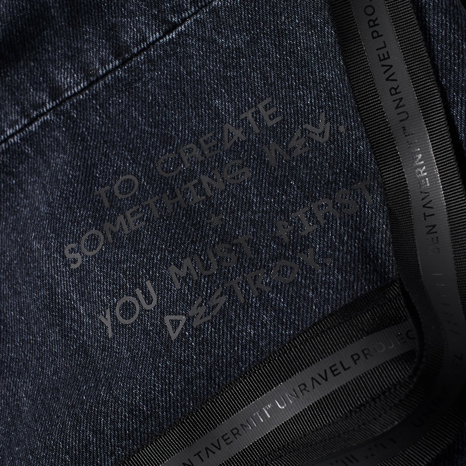 Unravel Project Slim Drop Crotch Jeans Black Rinse | END. (US)