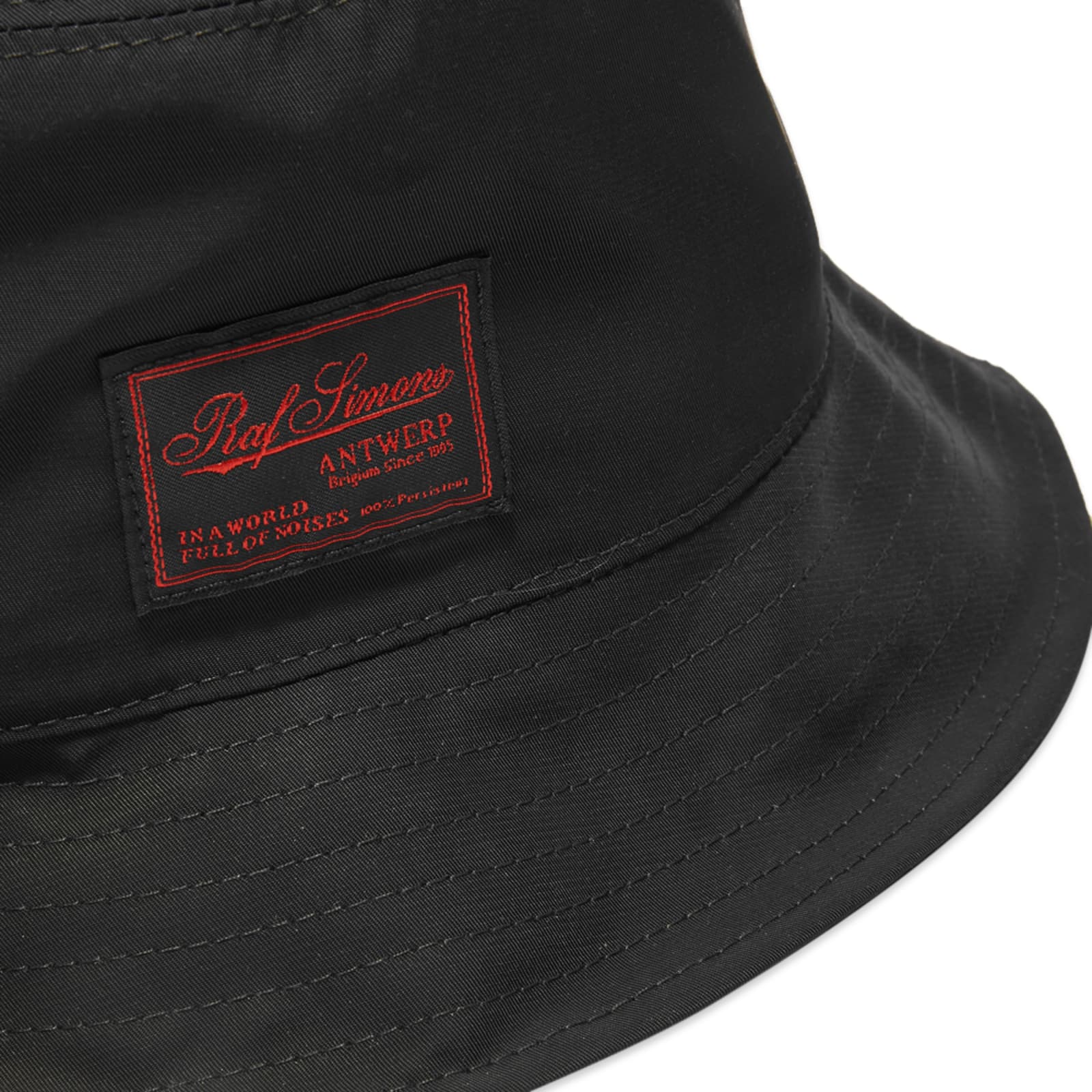 Raf Simons Patch Logo Bucket Hat Black | END. (US)