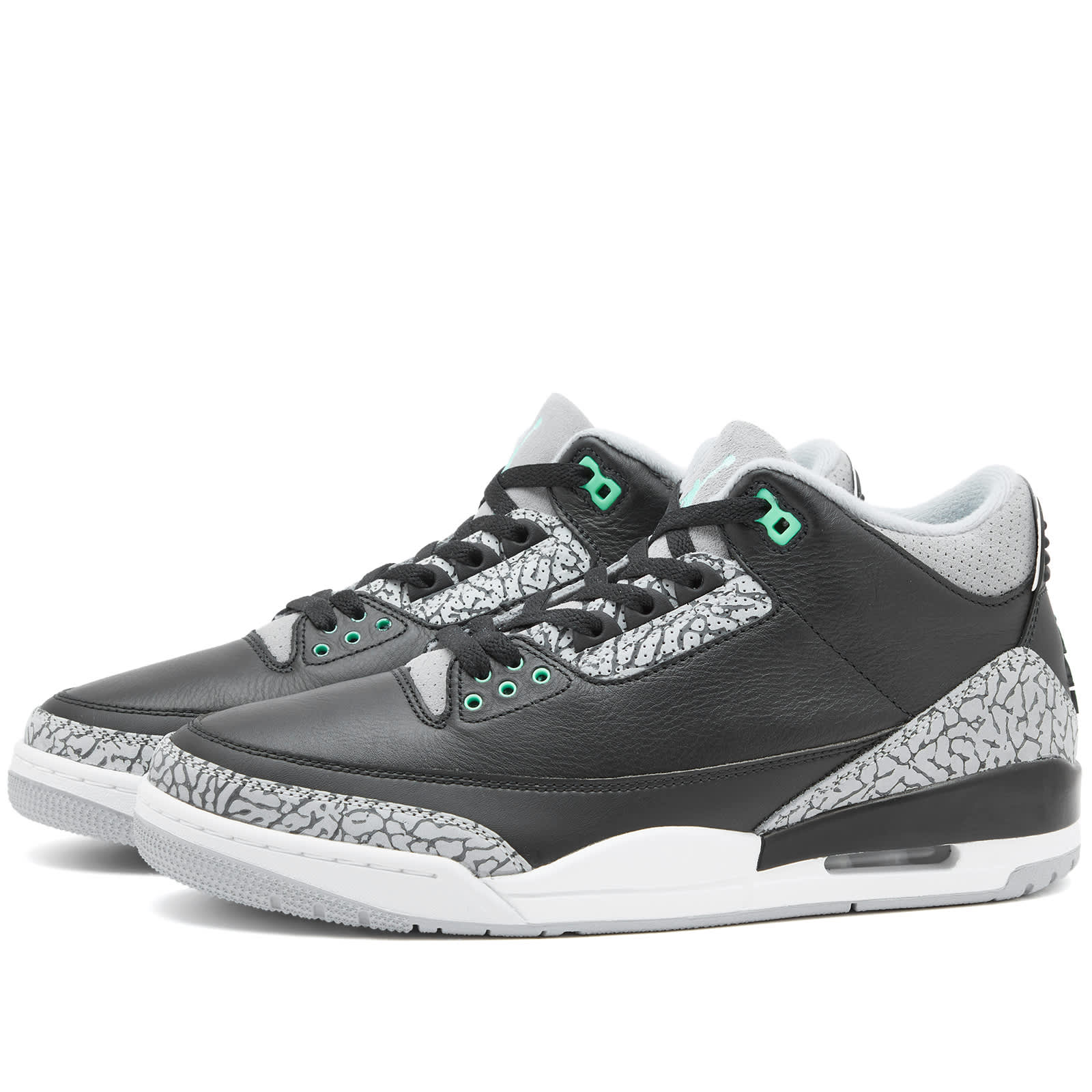 Air Jordan 3 Retro Black, Green & White | END. (GB)