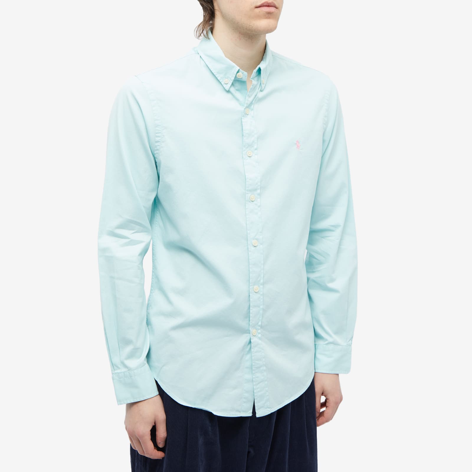 Polo Ralph Lauren Lightweight Button Down Shirt Island Aqua | END. (KR)