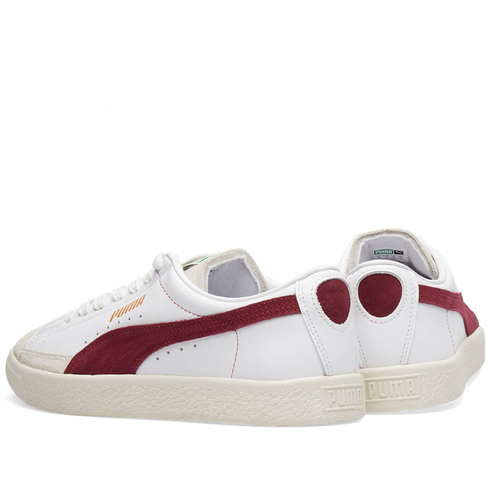 Puma Basket OG Premium White, Pomegranate & Gold | END.