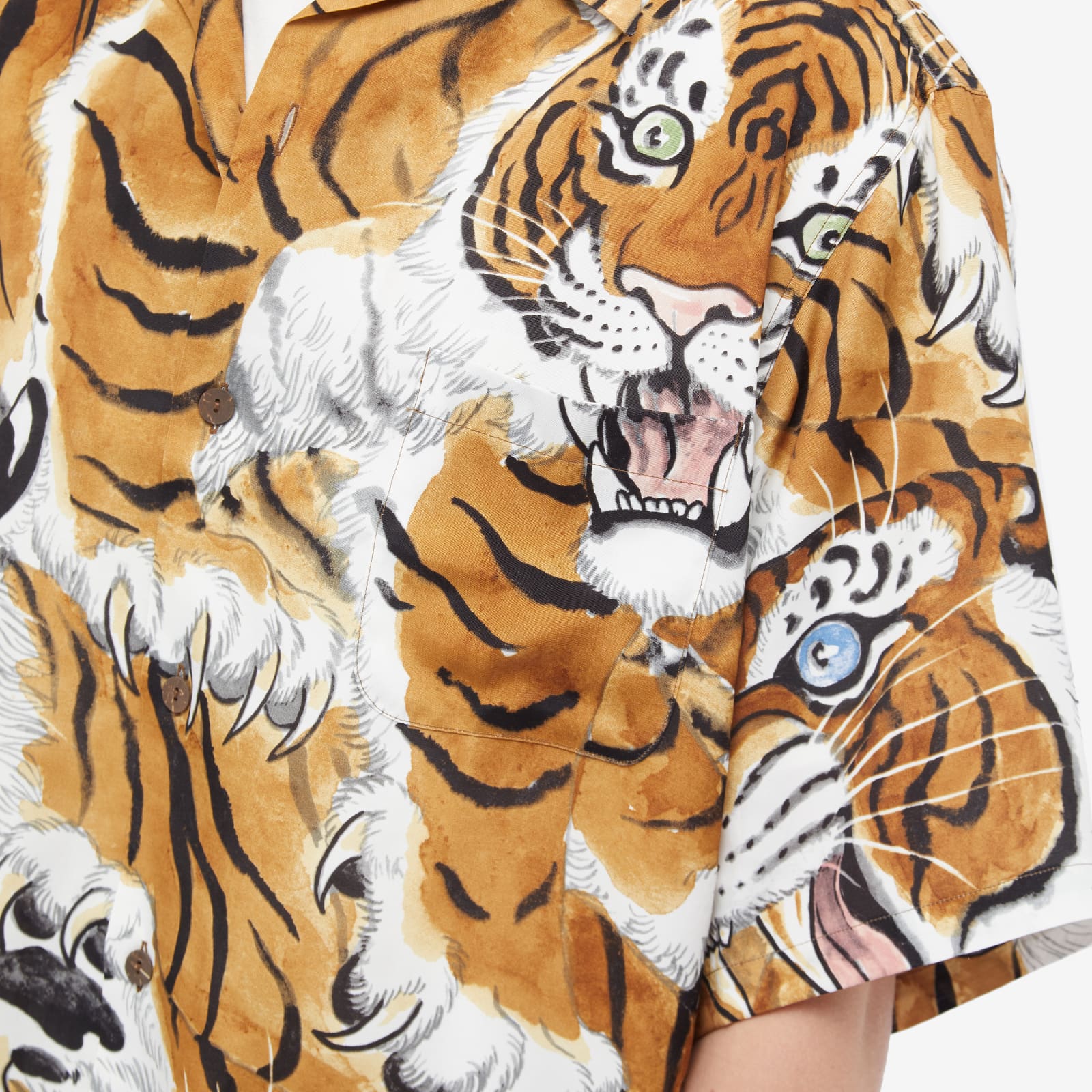 Wacko Maria Short Sleeve Type 2 Tim Lehi Hawaiian Shirt Beige | END. (AR)