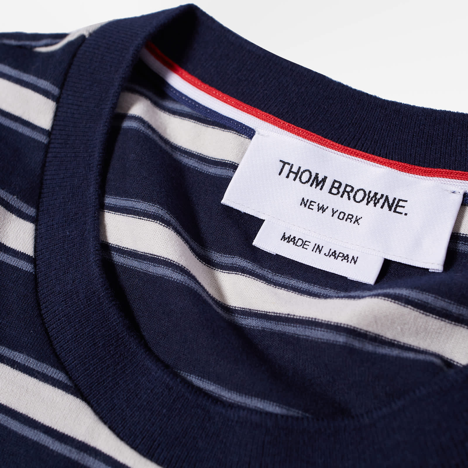 Thom Browne Stripe T-Shirt Navy | END. (GB)