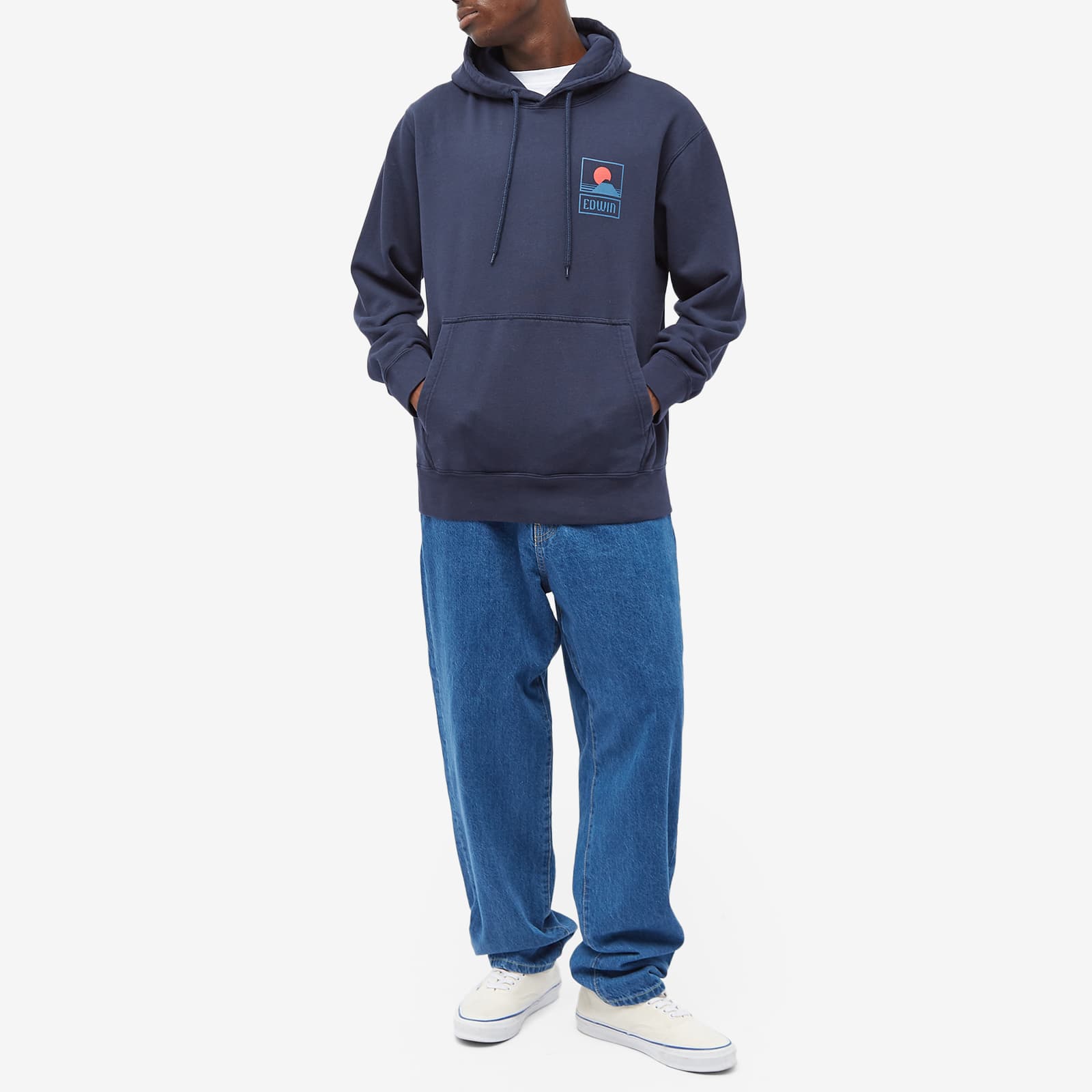 Edwin Sunset On Mt Fuji Hoodie Navy Blazer | END. (GB)