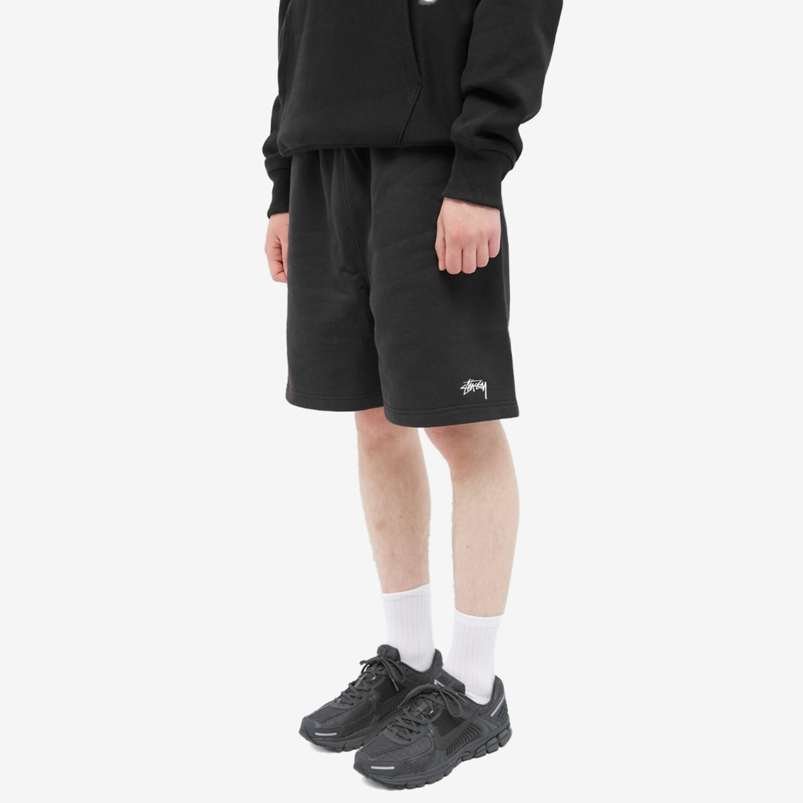 Stussy Stock Logo Shorts Washed Black | END. (HK)