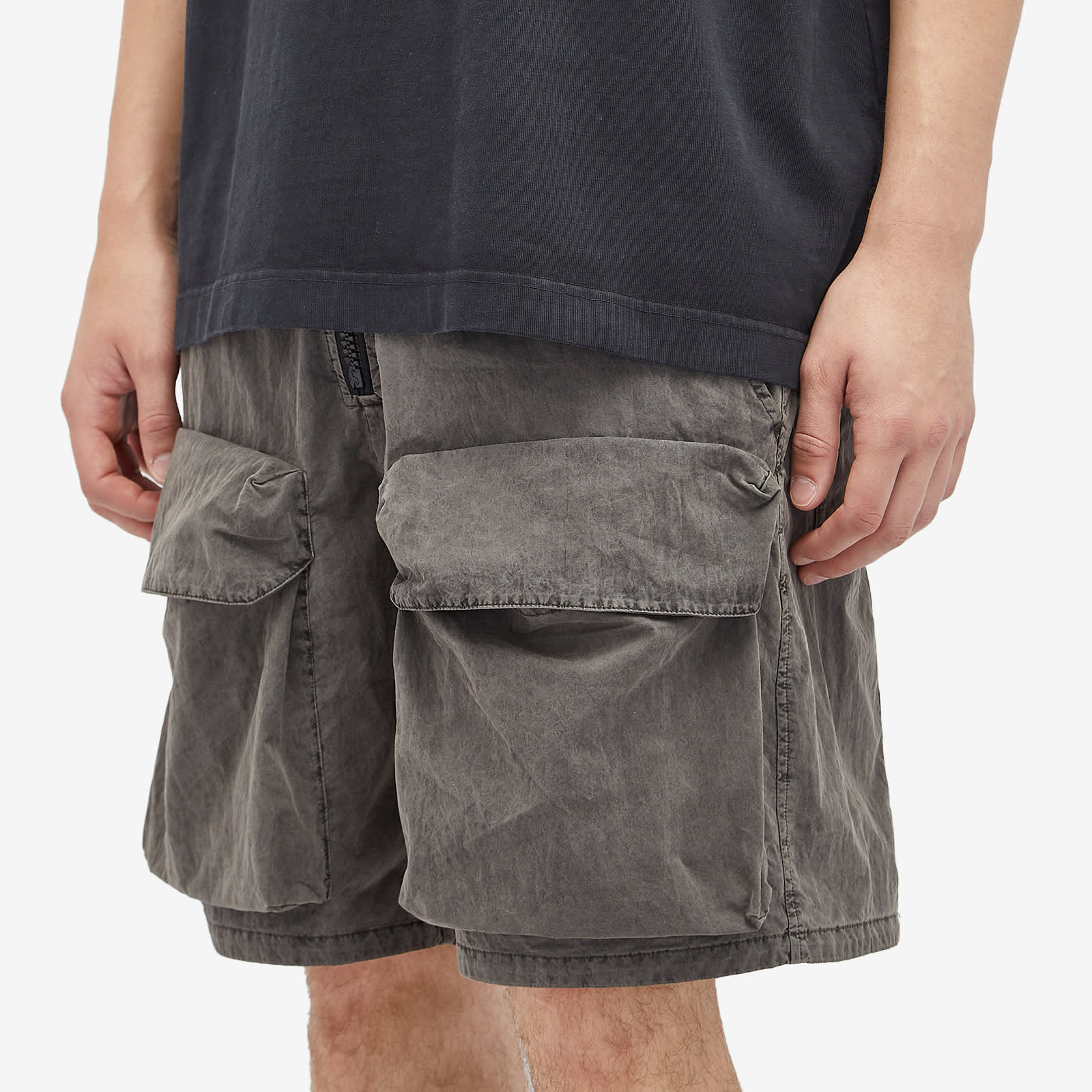 Cole Buxton Garment Dyed Combat Shorts Washed Black | END. (CA)