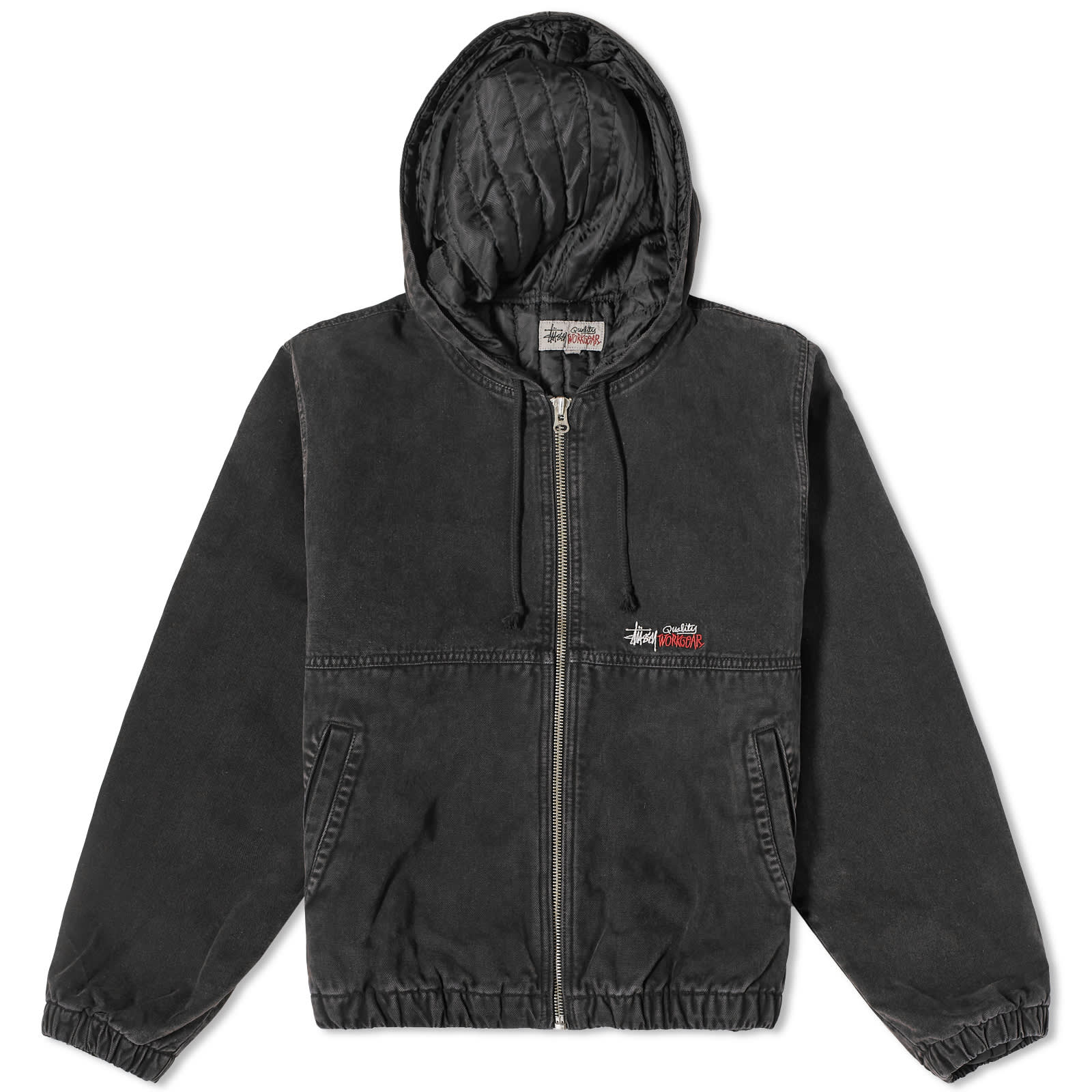 Stussy Canvas Insulated Work Jacket Black | END. (KR)