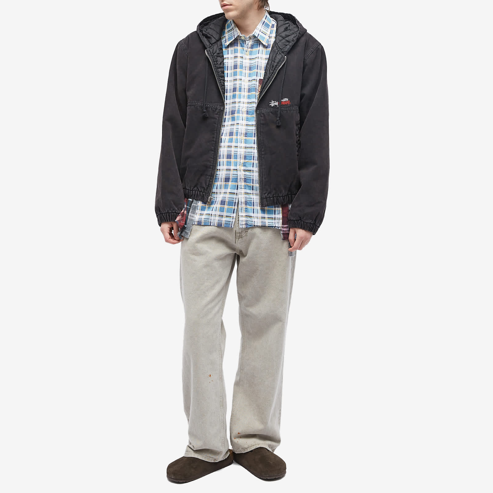 Stussy Canvas Insulated Work Jacket Black | END. (KR)