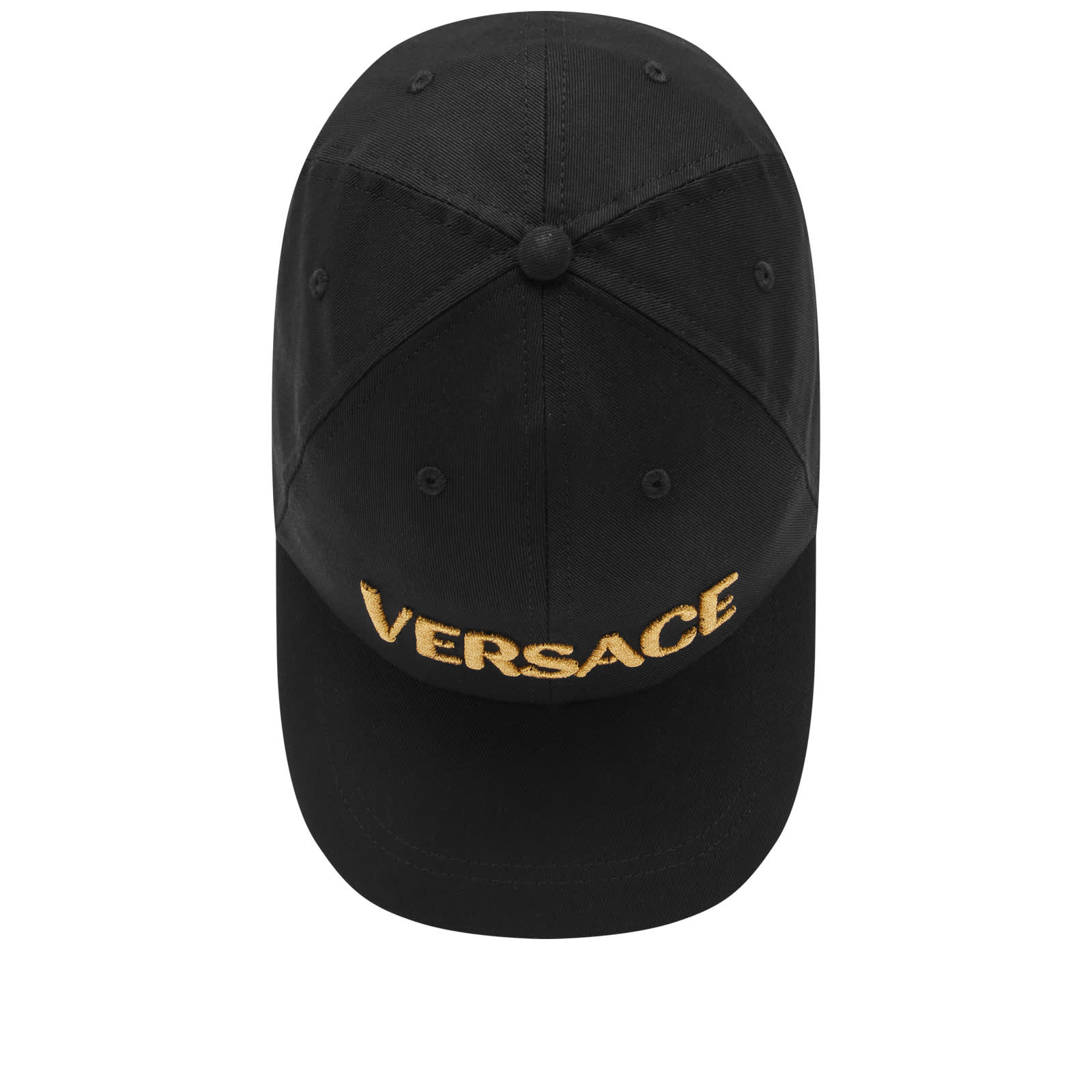 Versace Logo Cap Black & Gold | END. (US)