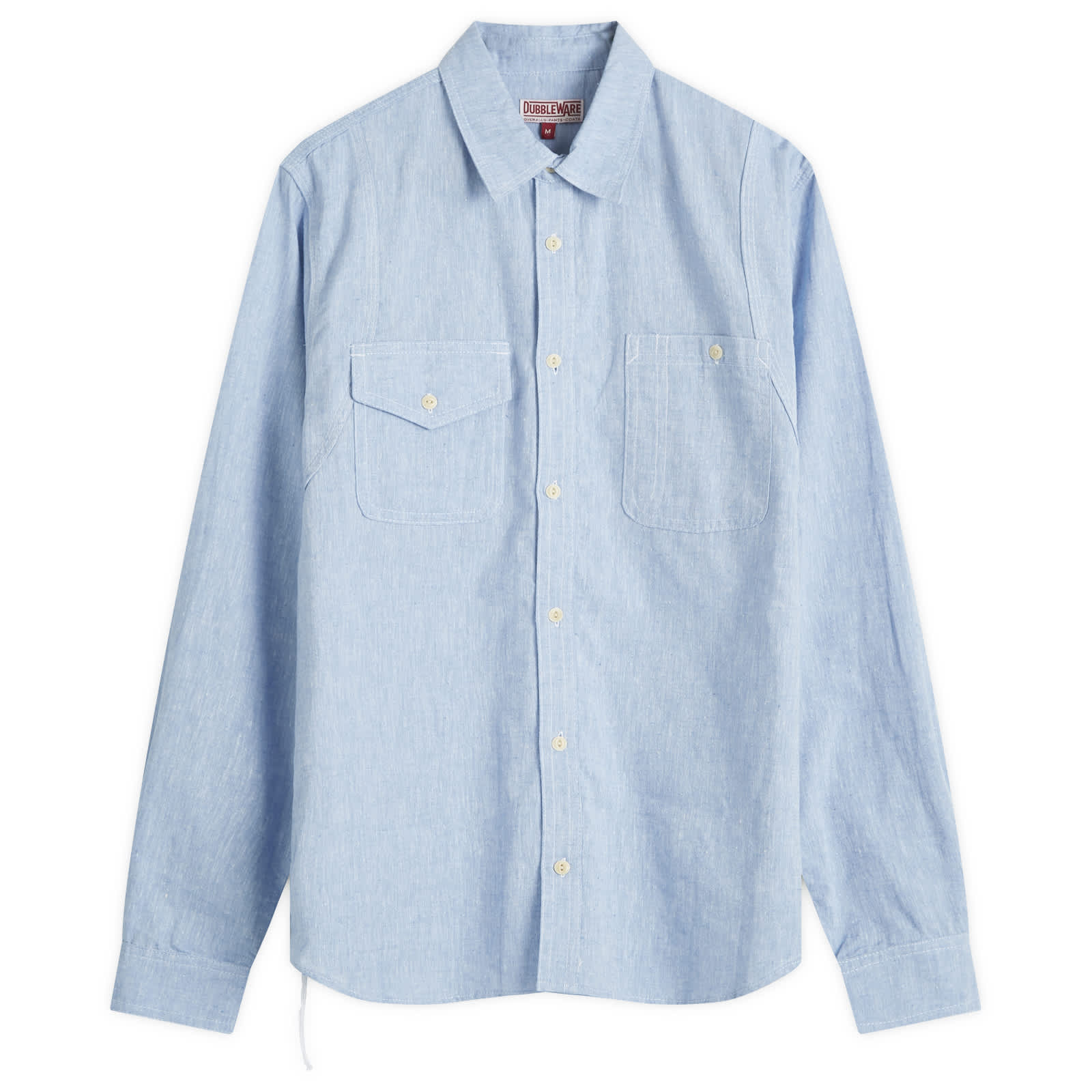 Dubbleware Brockton Reinforced Chambray Work Shirt Blue | END. (HK)