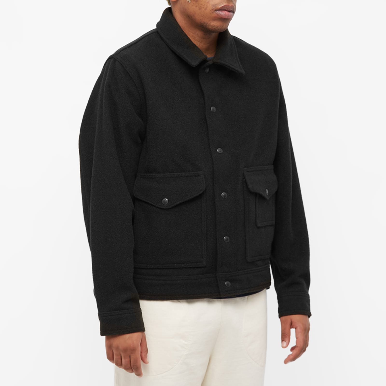 Filson Mackinaw Wool Work Jacket Black | END. (GB)