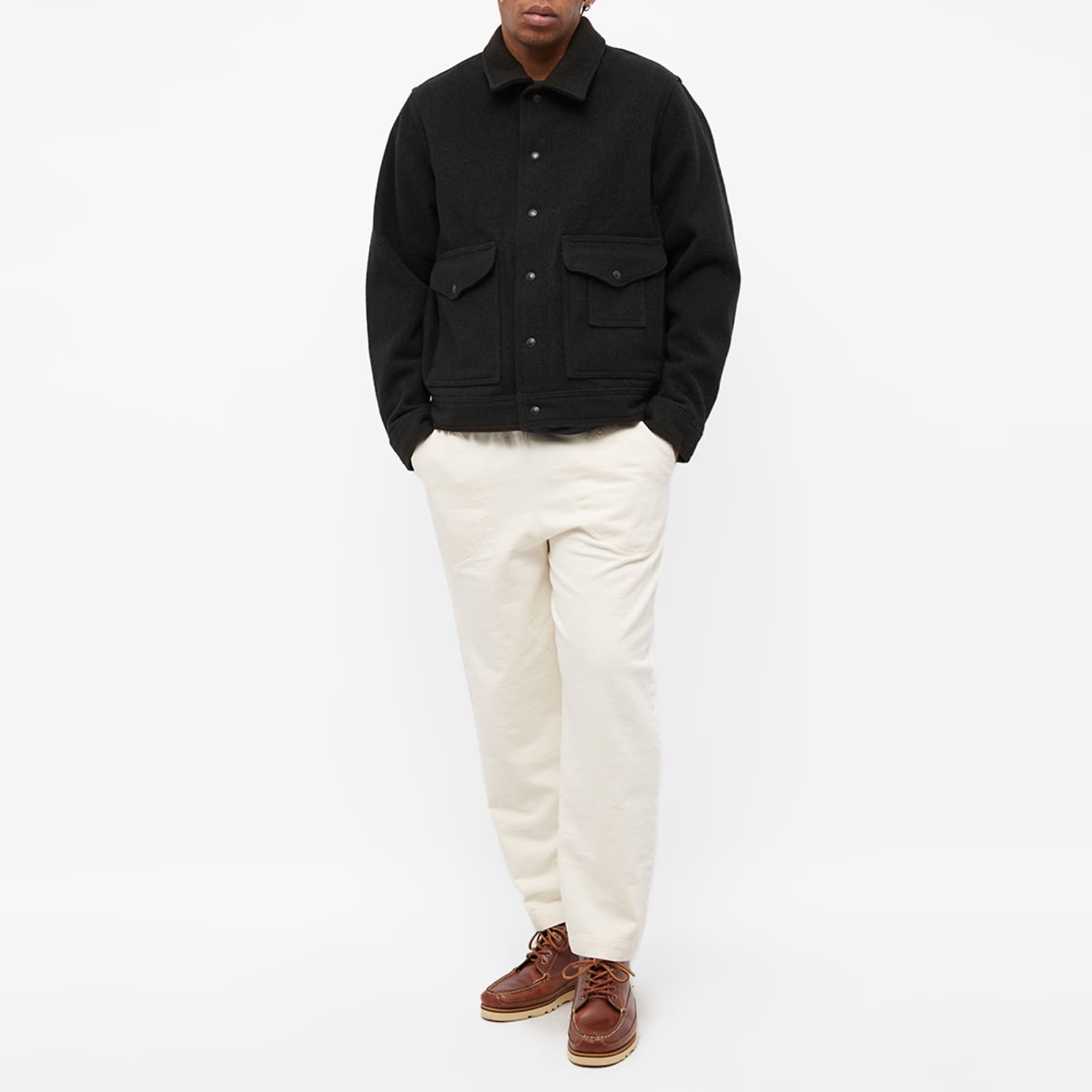 Filson Mackinaw Wool Work Jacket Black | END. (GB)