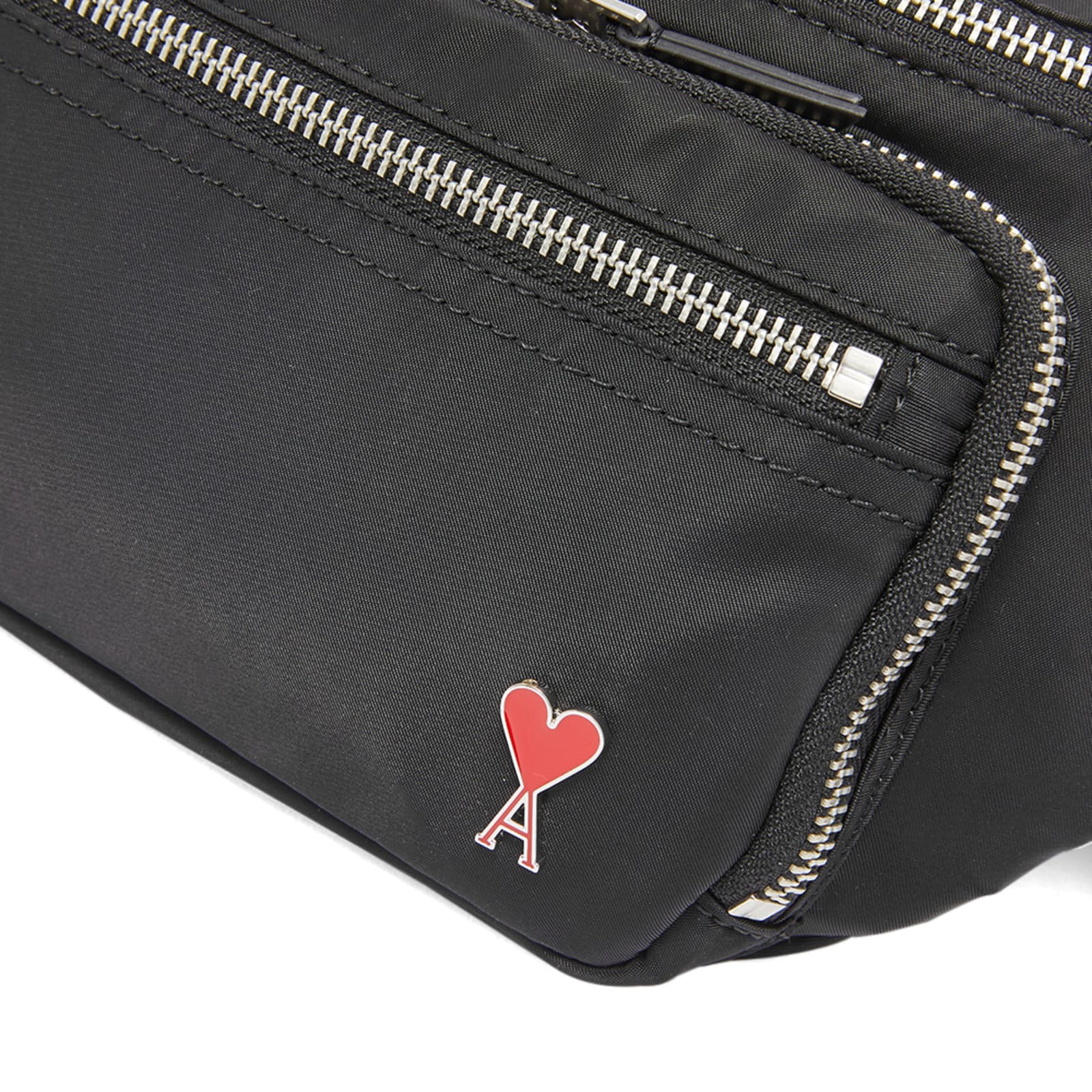 AMI Heart Logo Waist Bag Black | END. (GB)