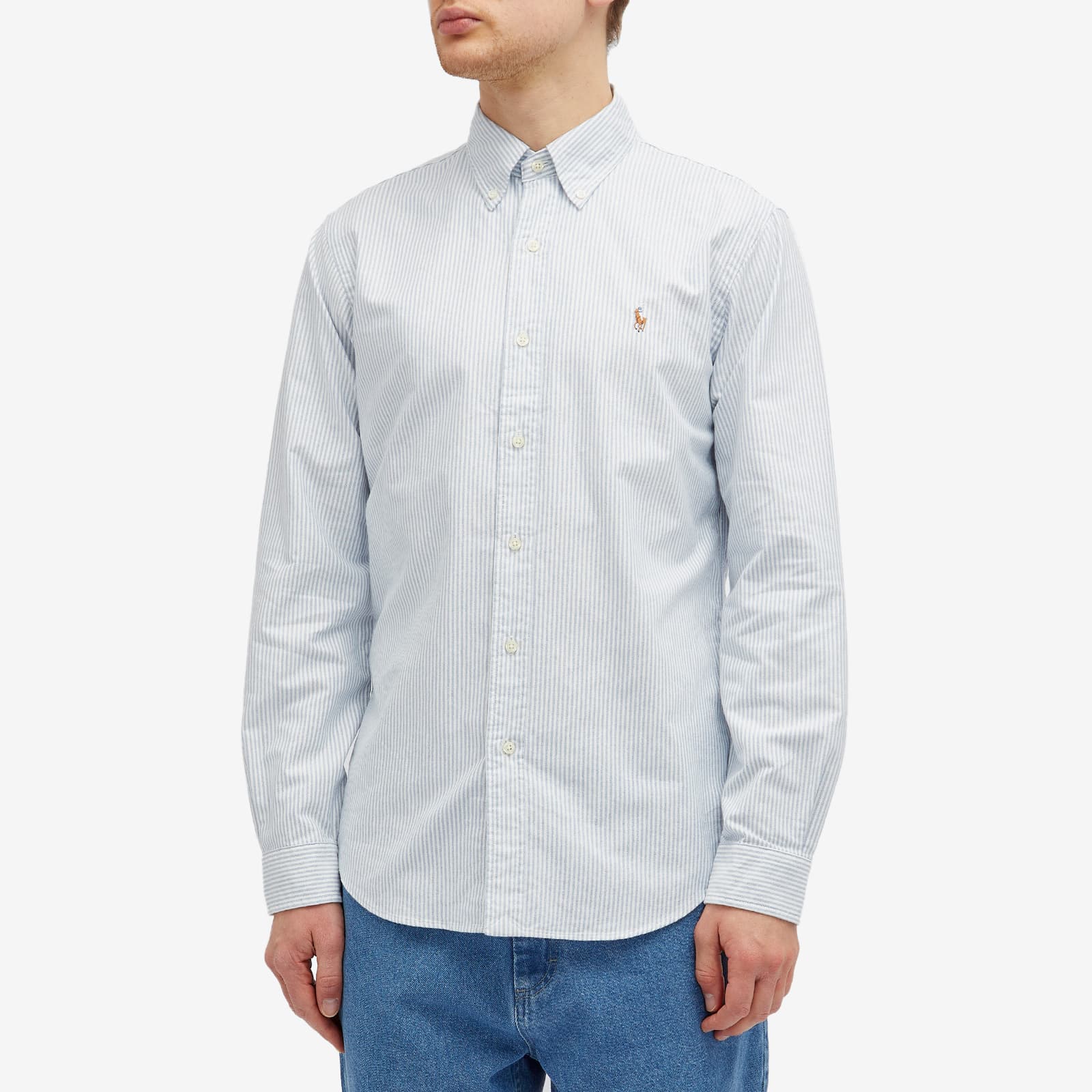 Polo Ralph Lauren Classic BSR Oxford Button Down Shirt Blue/White ...