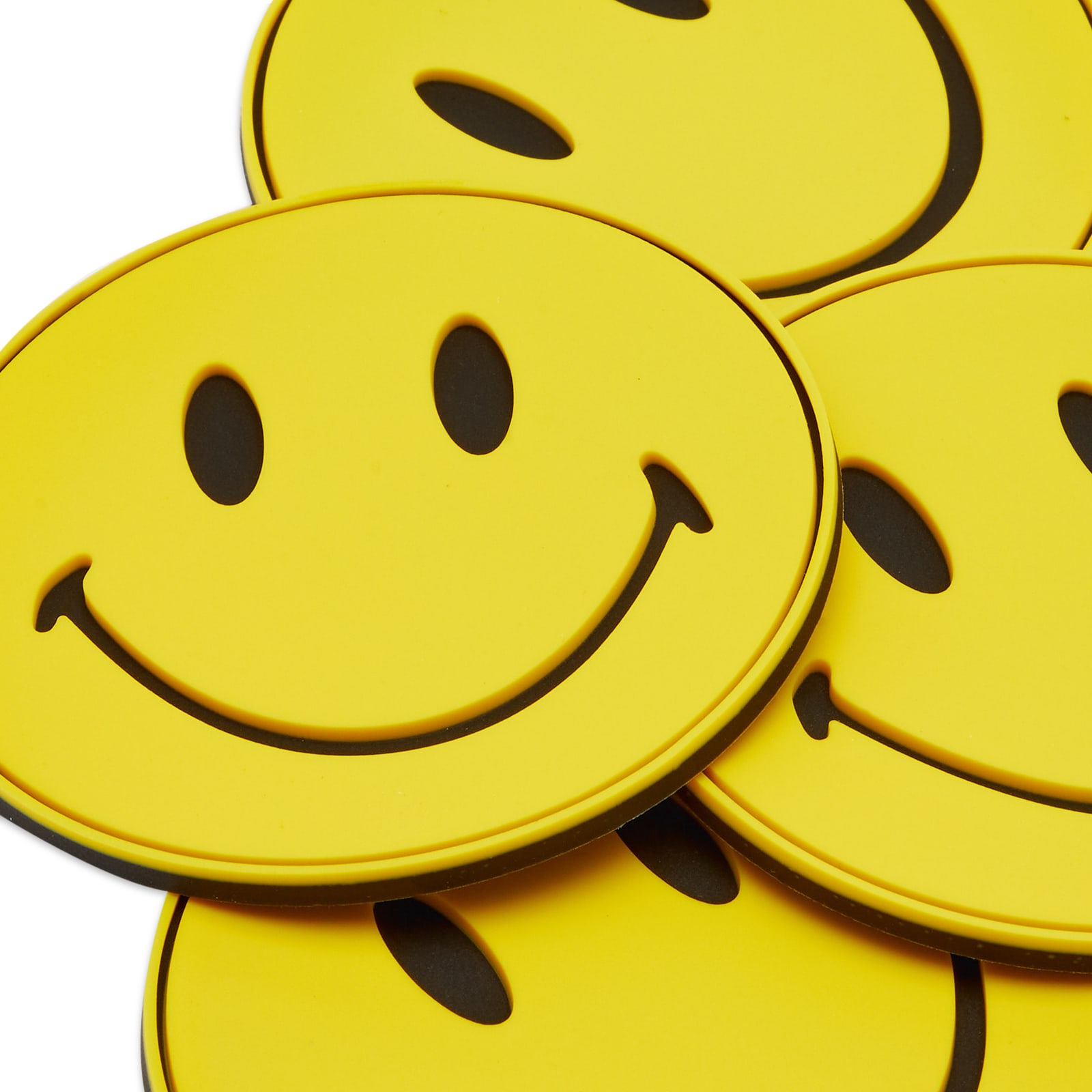MARKET Smiley Coaster Set Yellow & Black | END. (AU)