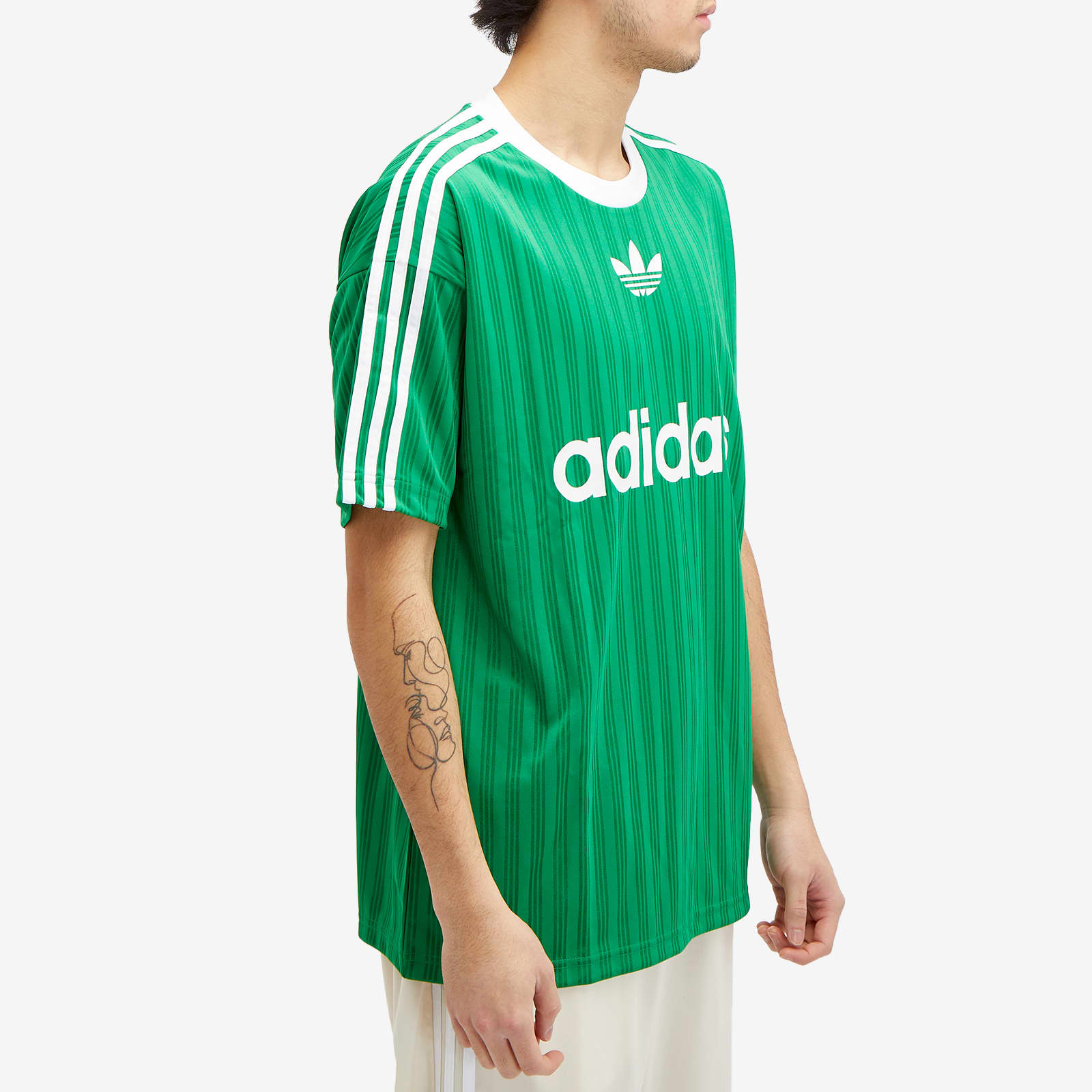 Adidas Adicolor Poly T-shirt Green & White | END. (JP)