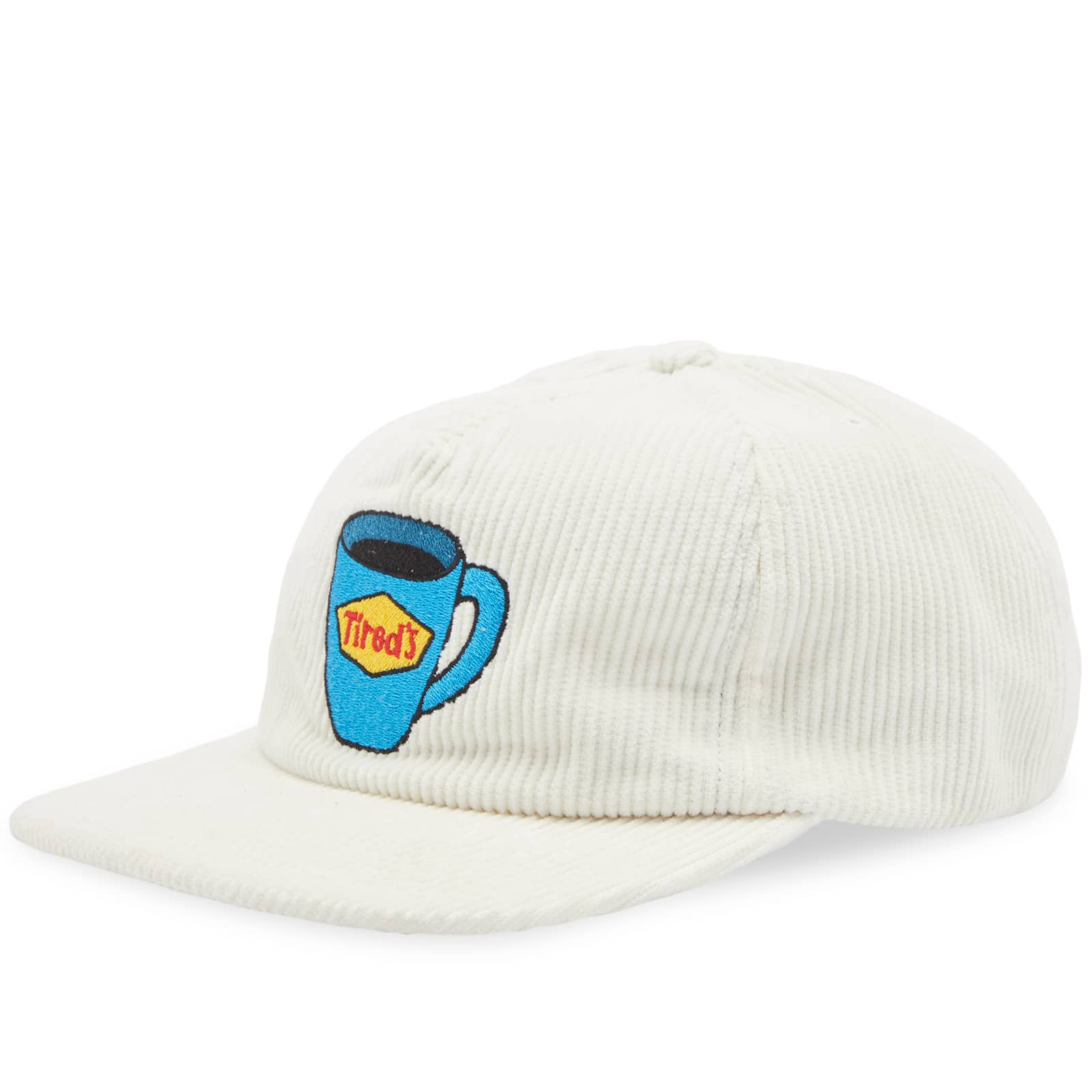 Tired Skateboards Washed Cord Cap White | END.