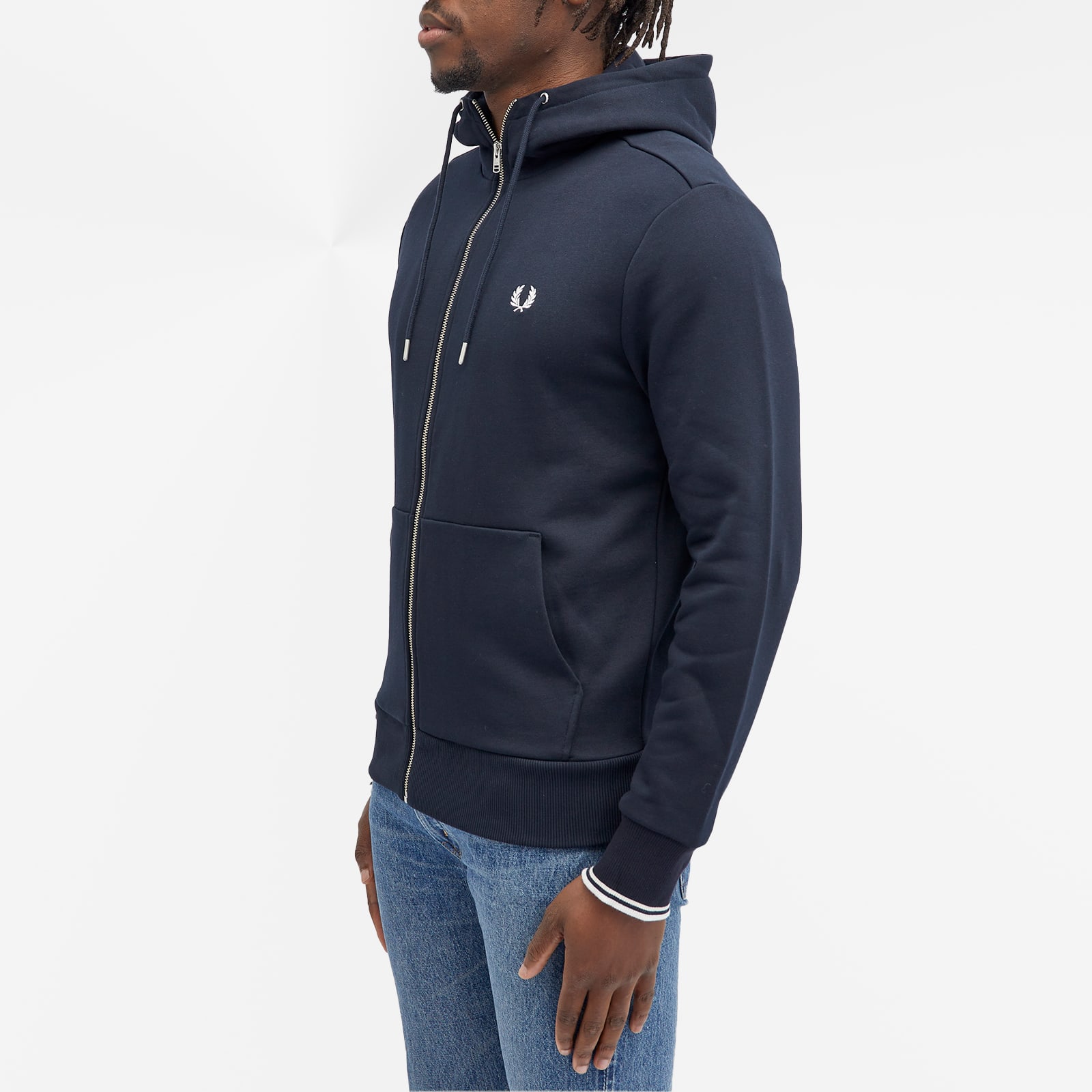 Fred Perry Zip Hoodie Navy | END. (JP)