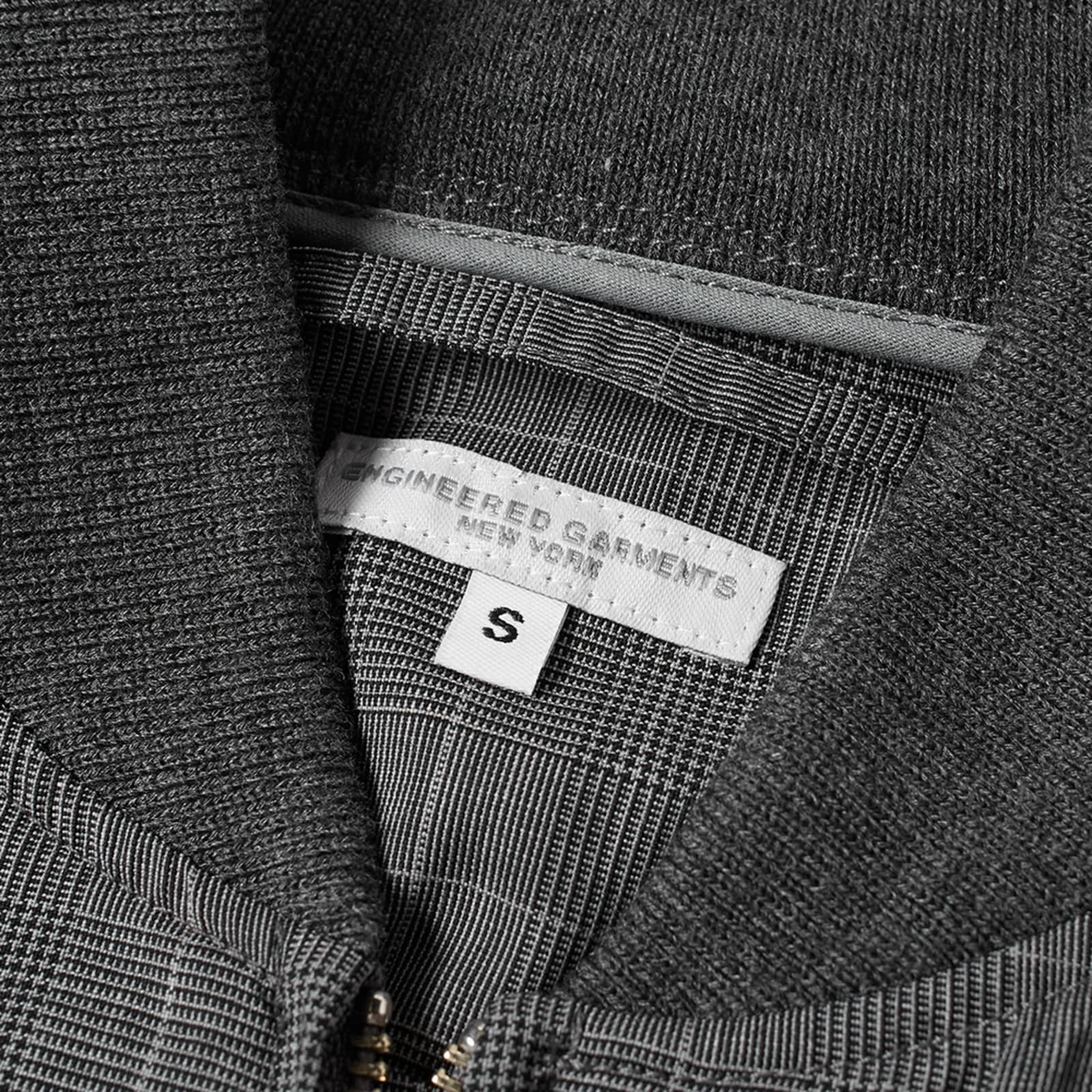 Engineered Garments Aviator Checked Wool Jacket Grey | END.