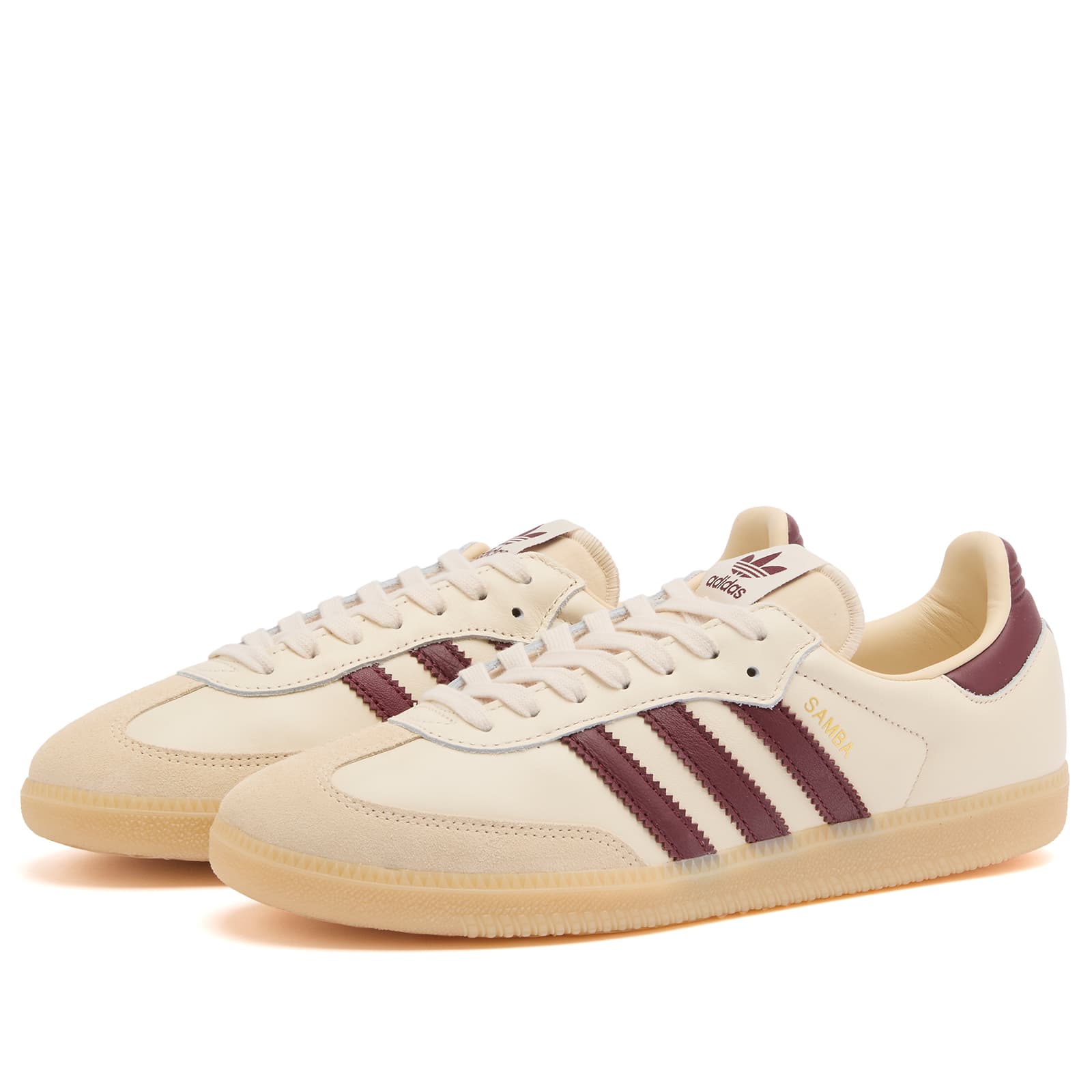 adidas Samba OG Wonder White & Shadow Red | END. (CA)