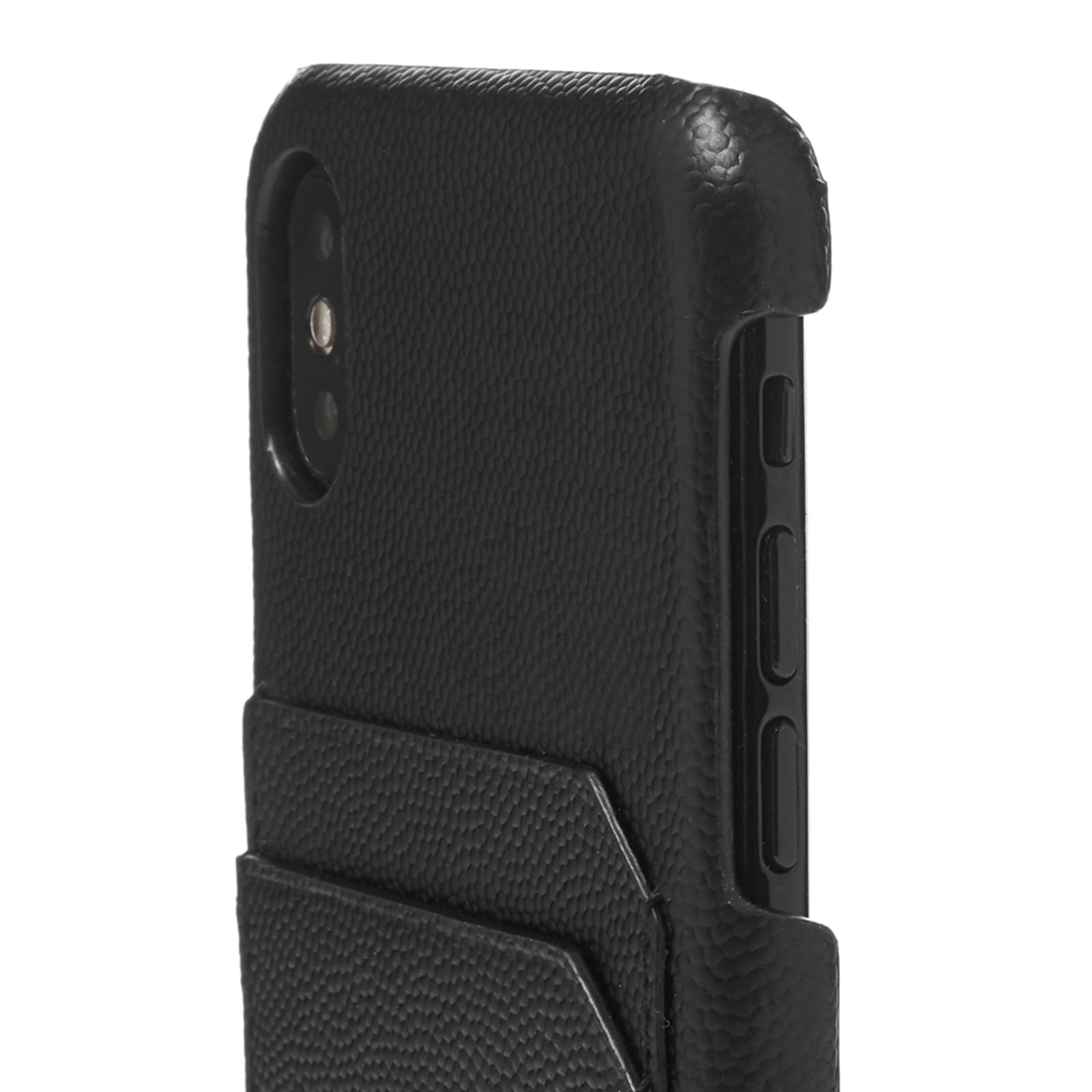 Saint Laurent YSL Metal Logo iPhone X Case Black & Black | END.