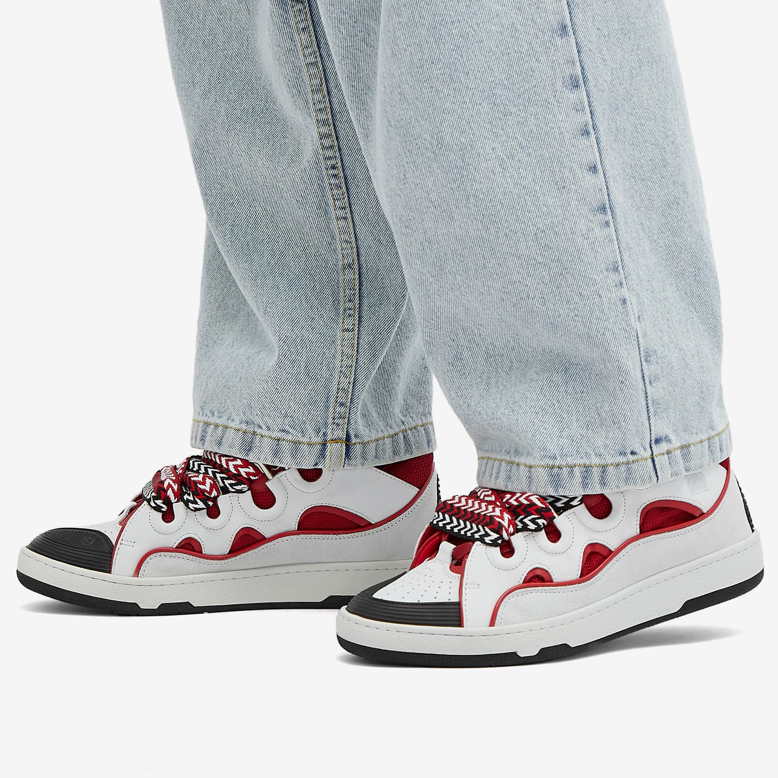 Lanvin Curb Sneaker Red & White | END. (US)
