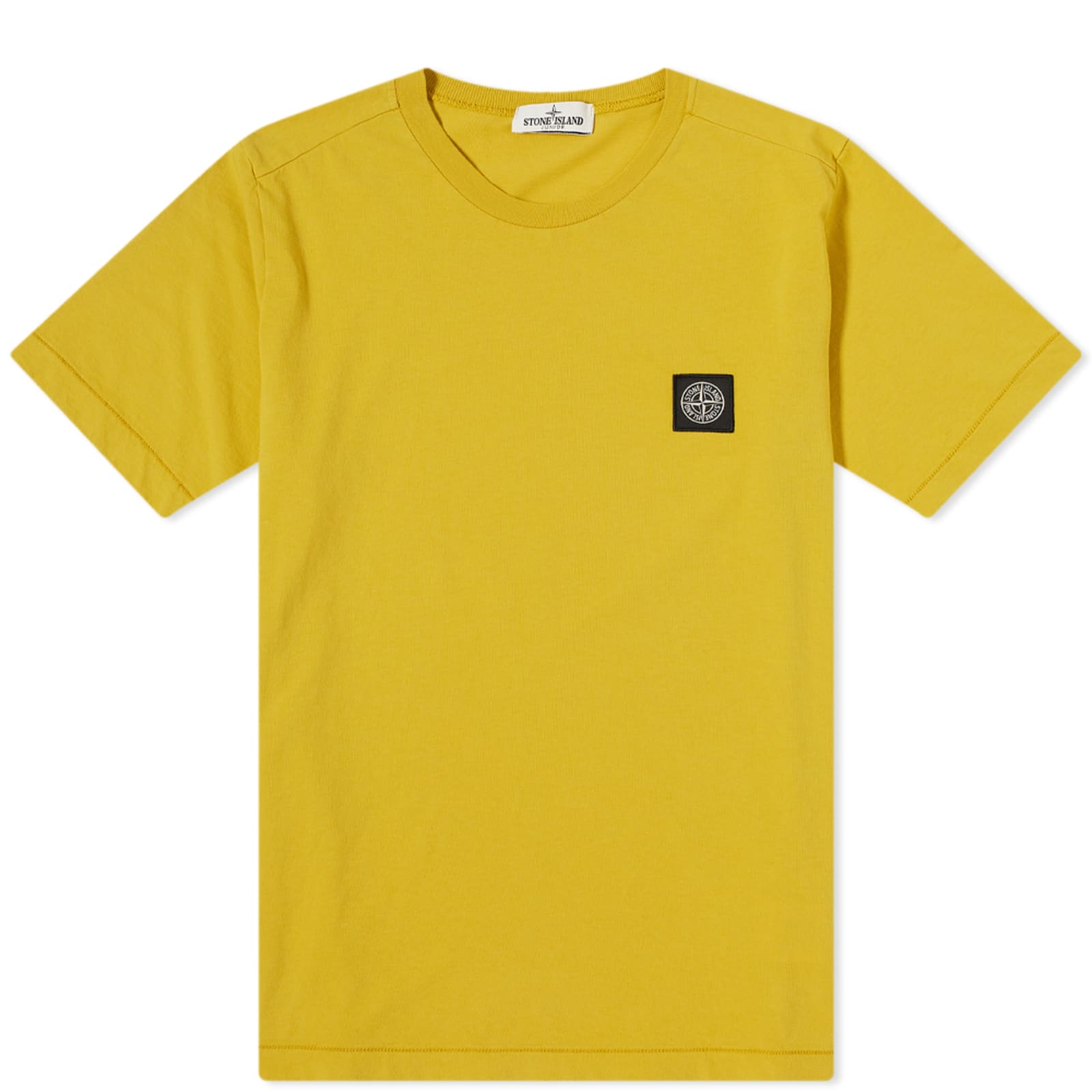Stone Island Junior Patch Logo T-Shirt Mustard | END. (GB)