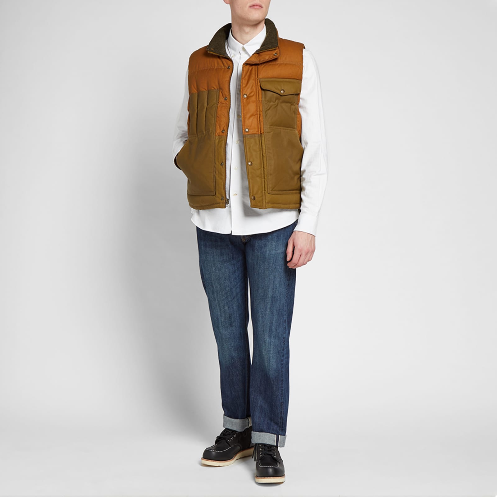 Filson Down Cruiser Vest Dark Tan | END.