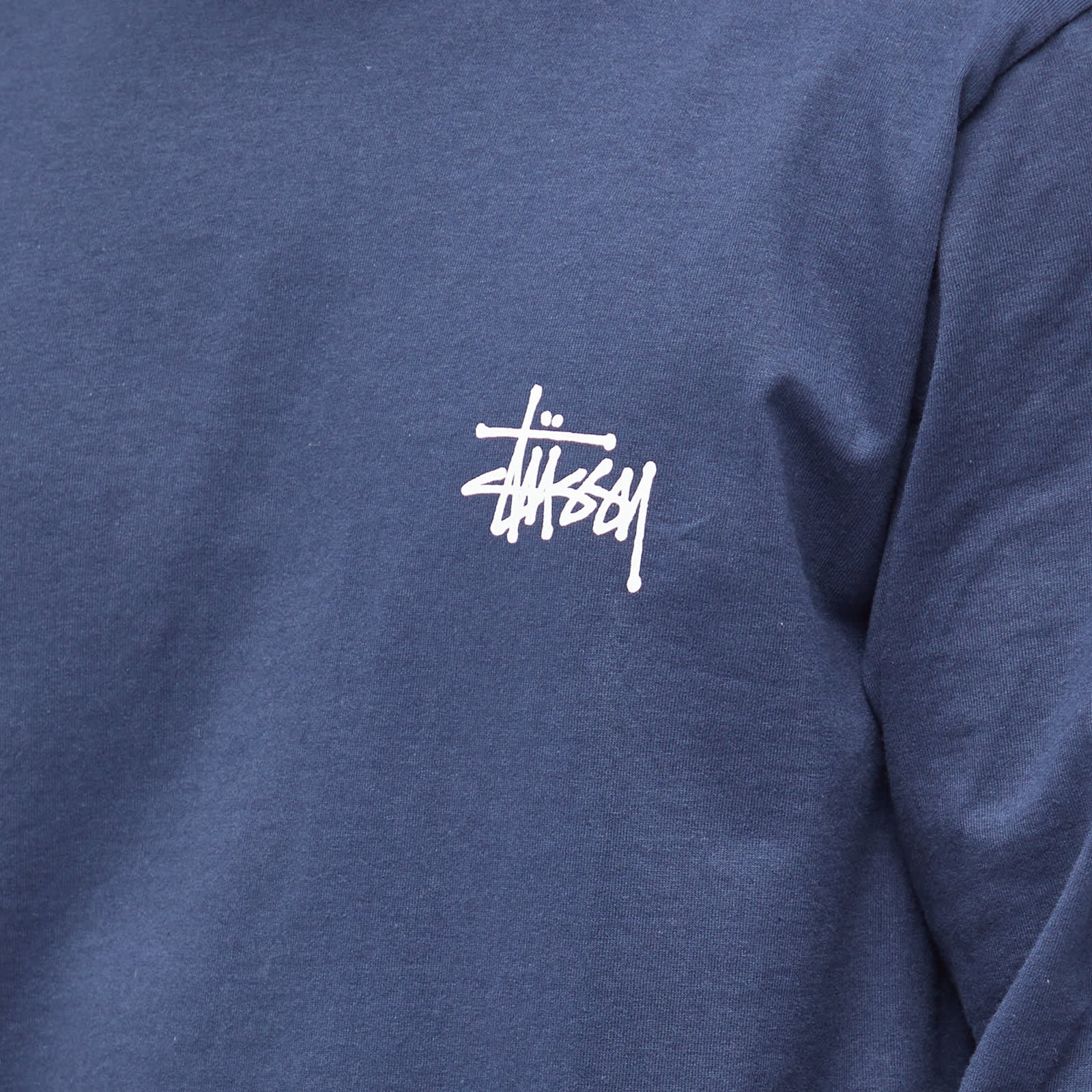 Stussy Basic Stussy L/S T-Shirt Navy | END. (SG)