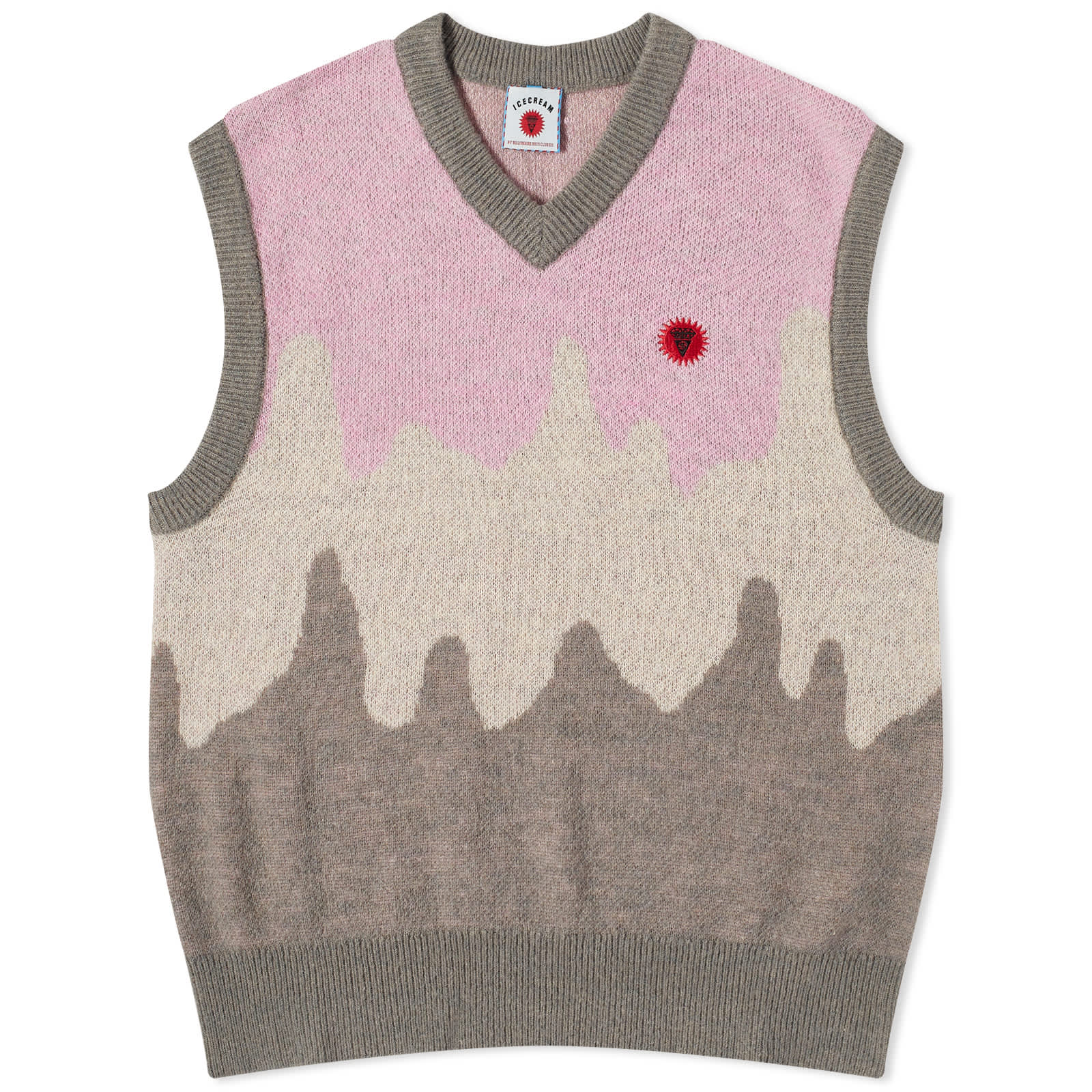 ICECREAM Drippy Sweater Vest Multi | END. (US)