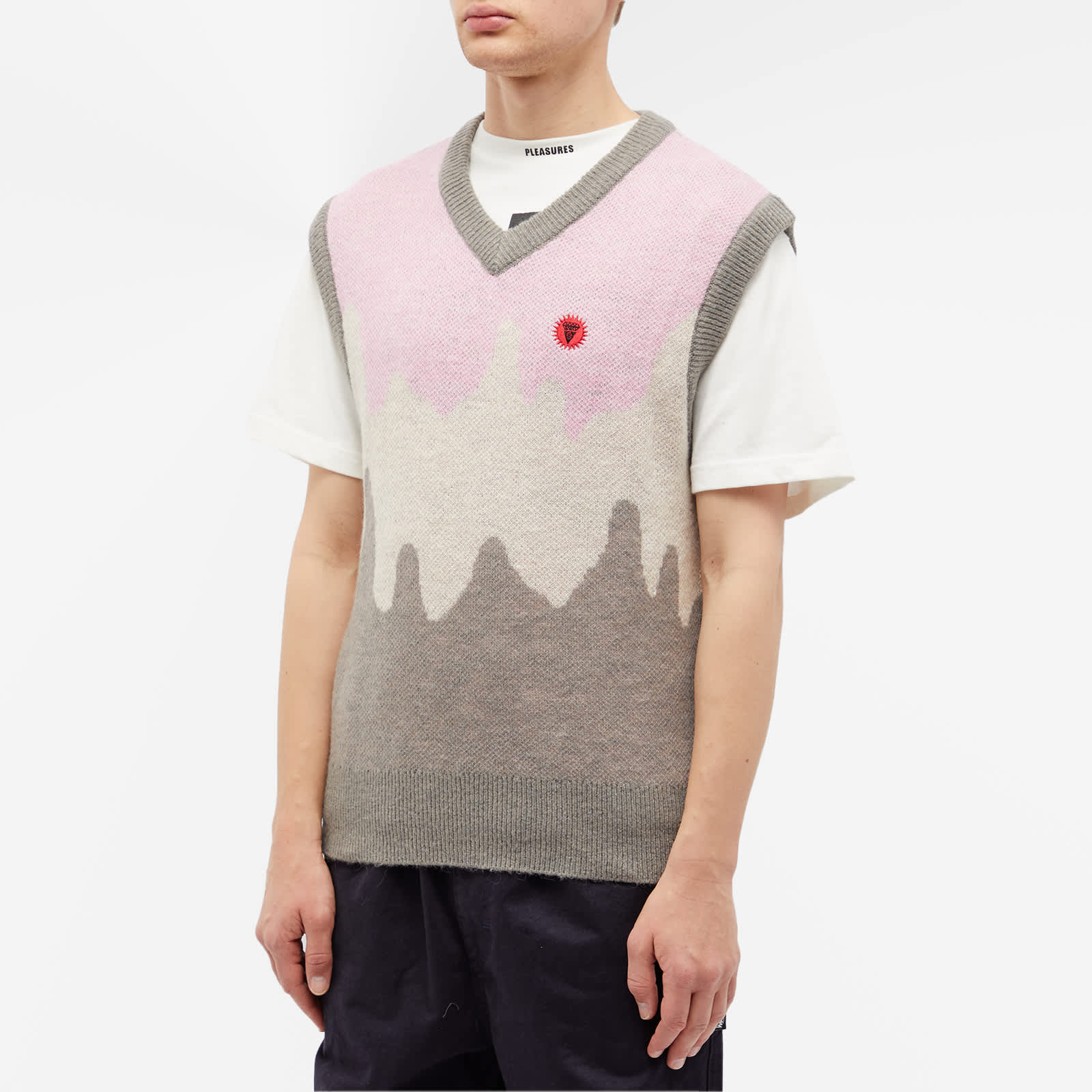 ICECREAM Drippy Sweater Vest Multi | END. (HK)