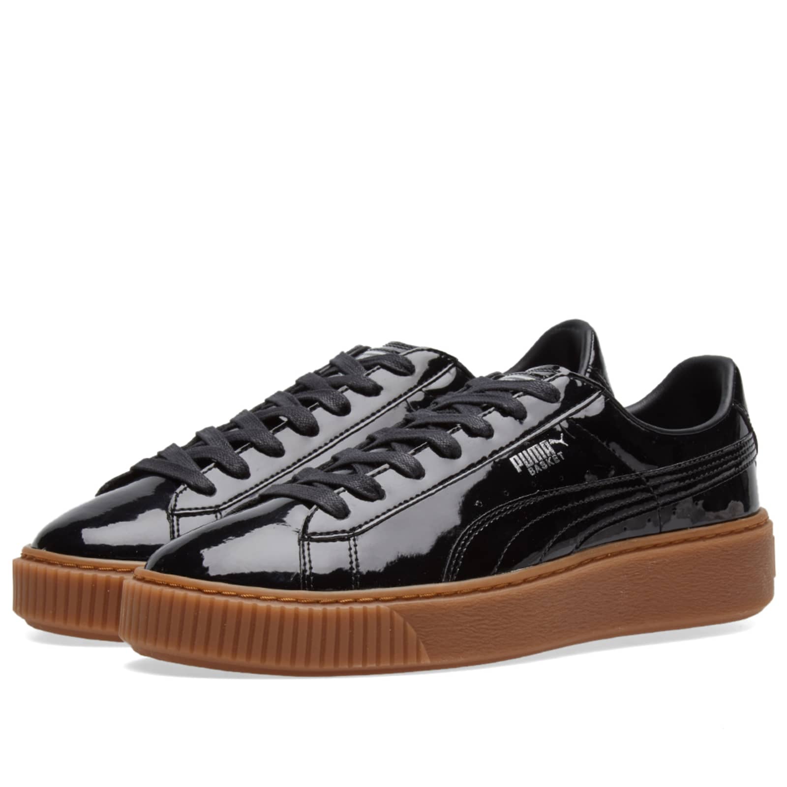 Puma Basket Platform Patent W Black & Gum | END. (GB)