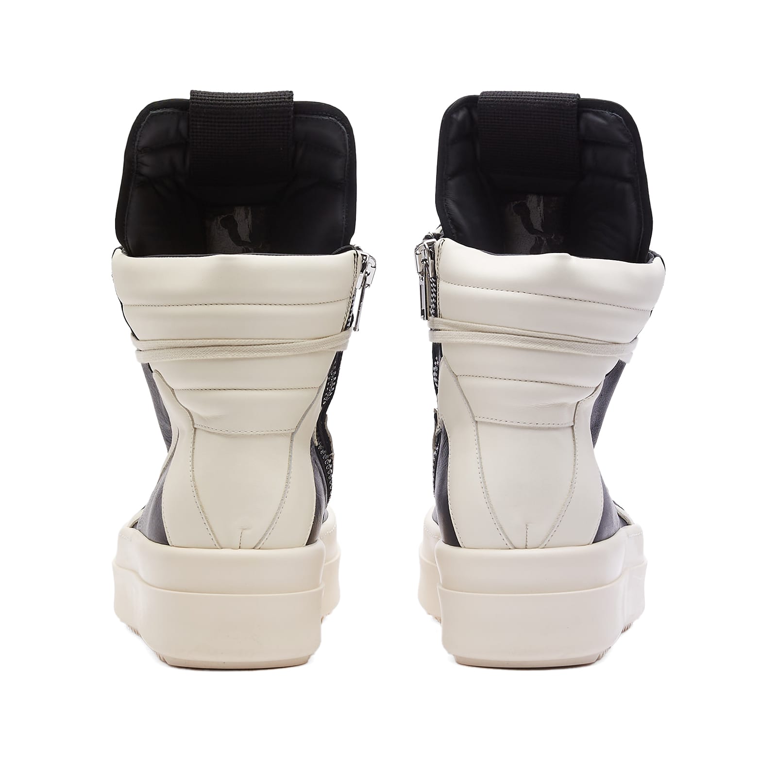 Rick Owens Bumper Geobasket Sneakers Black & Milk | END. (KR)