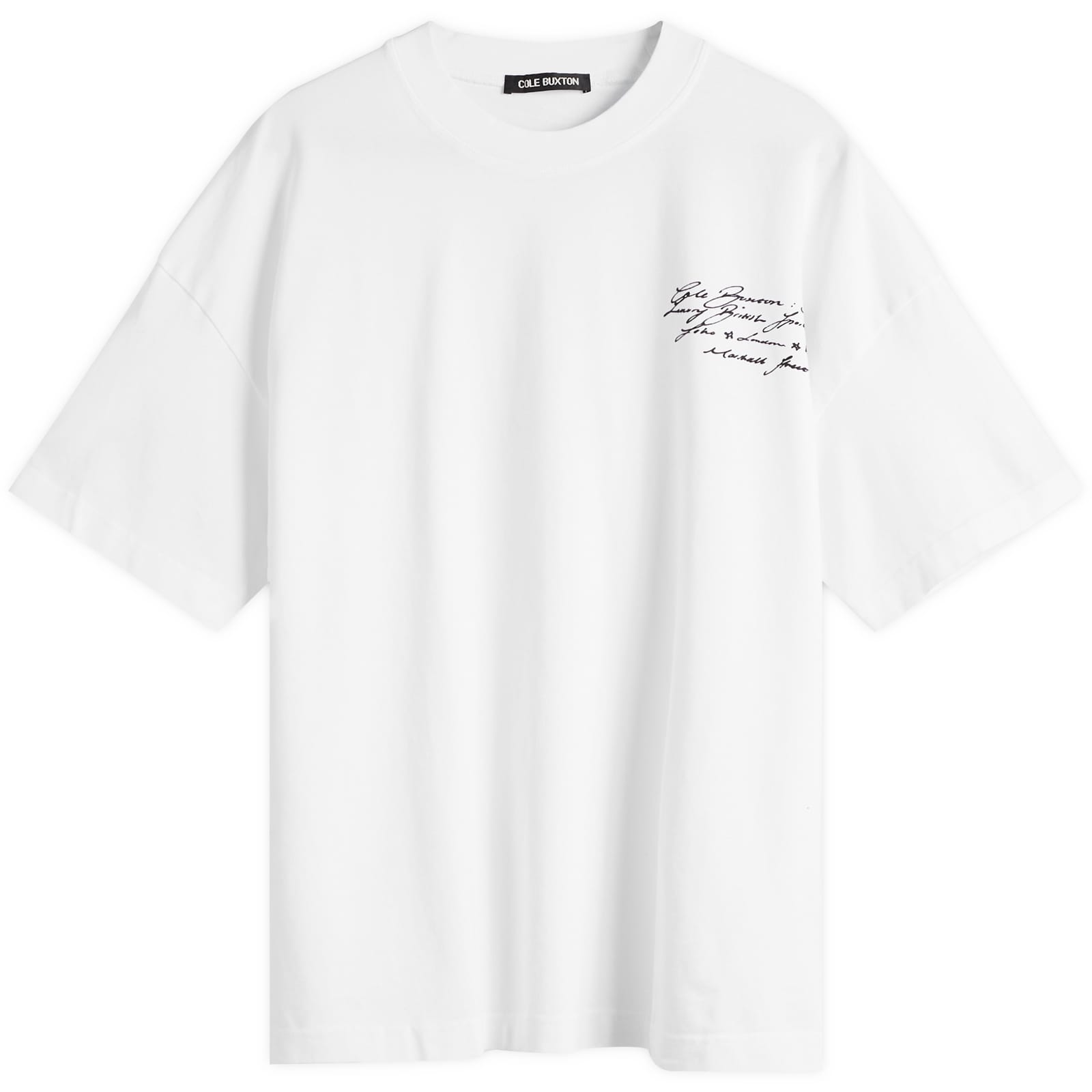 Cole Buxton Script T-Shirt White | END. (GB)