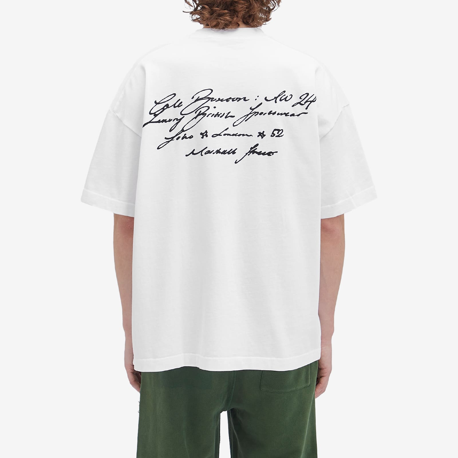 Cole Buxton Script T-Shirt White | END. (US)