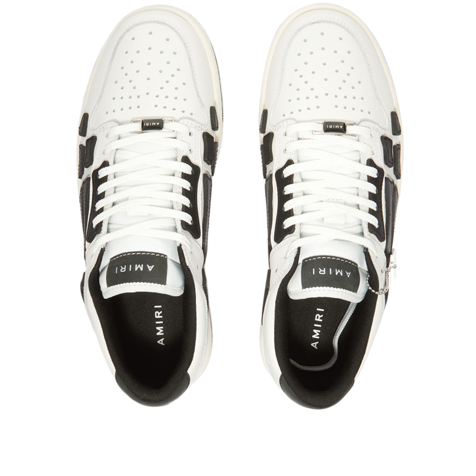 AMIRI Skeleton Low Sneakers White & Black | END. (GB)