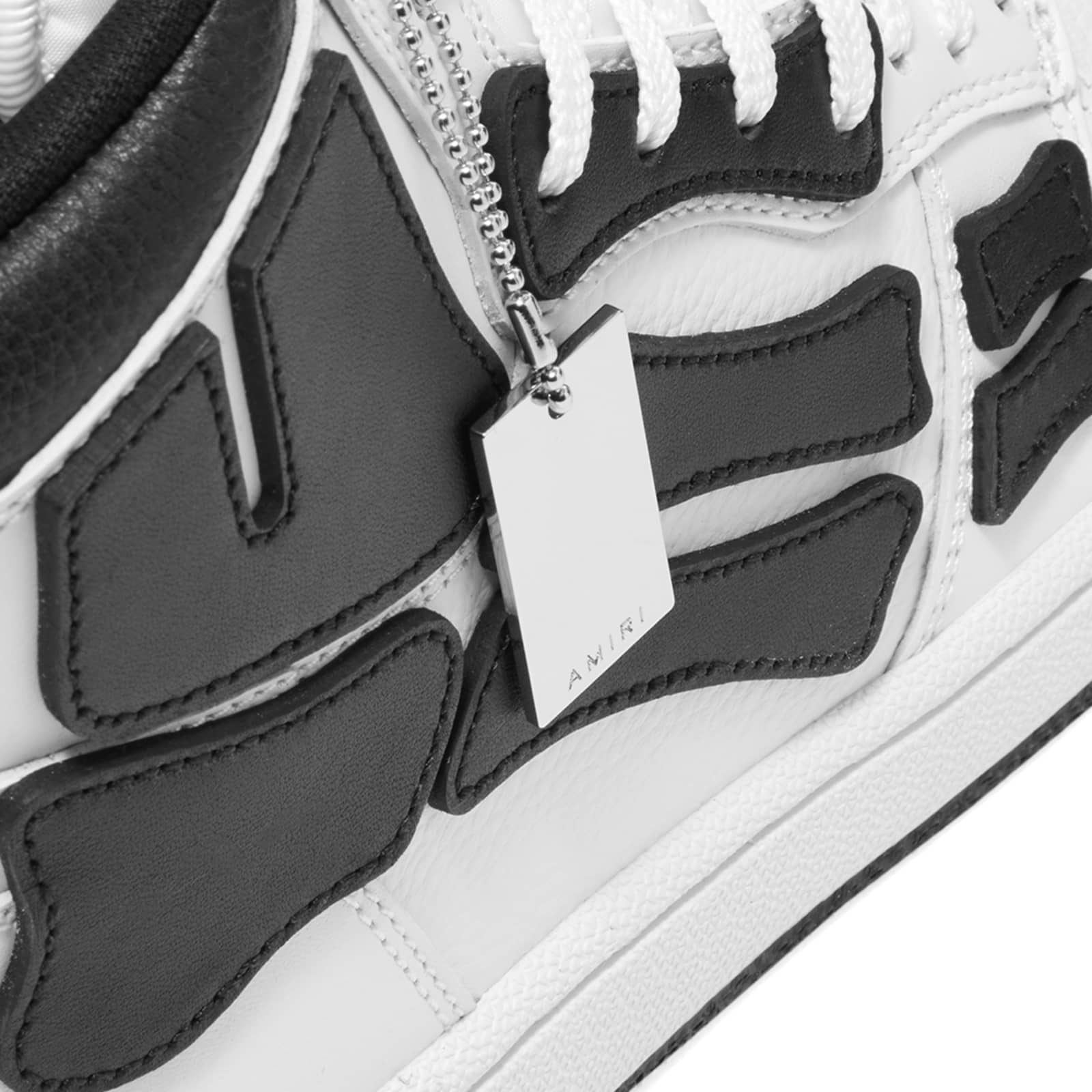 AMIRI Skeleton Hi Top Sneakers White & Black | END. (US)