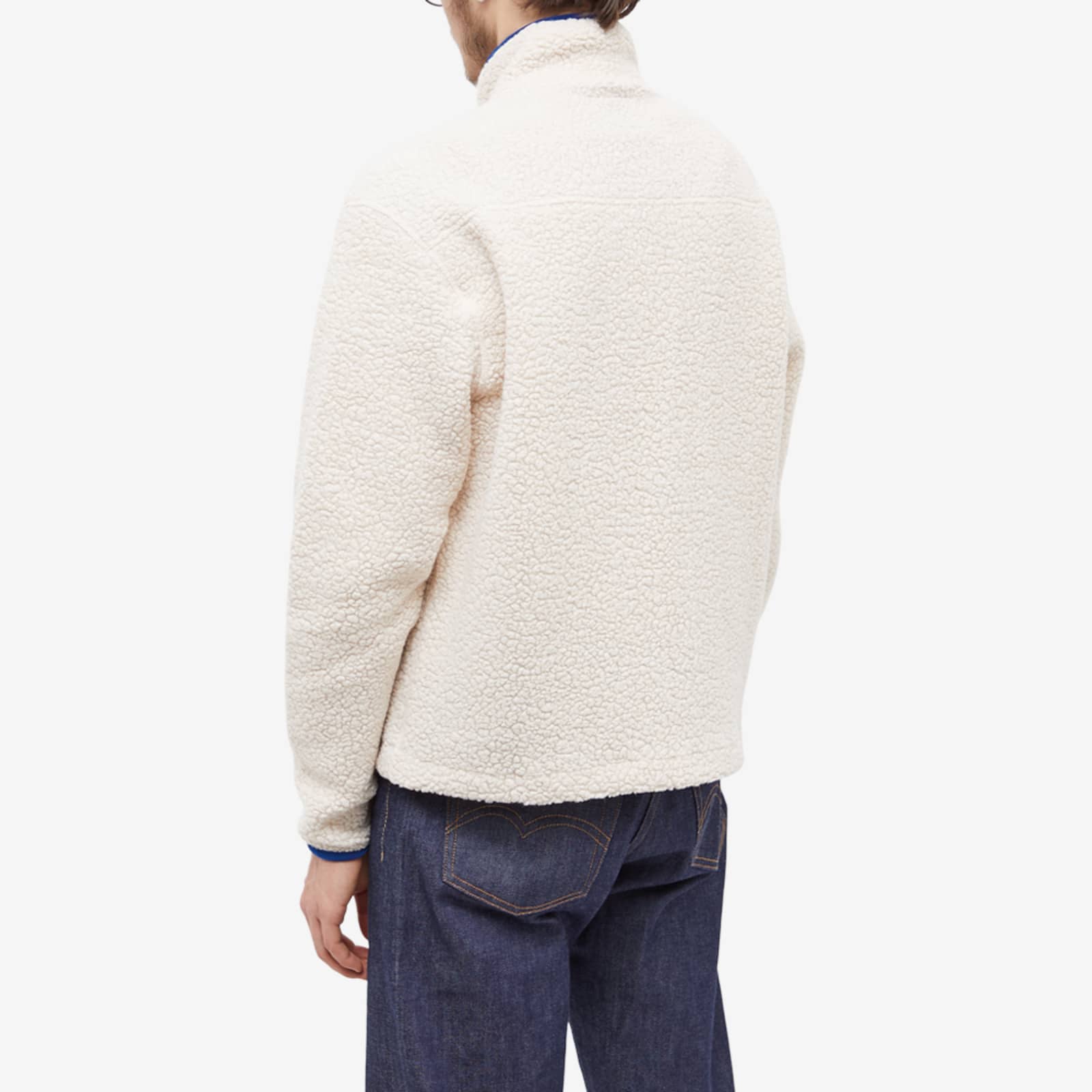 Drake's Boucle Wool Fleece Jacket Ecru | END. (US)