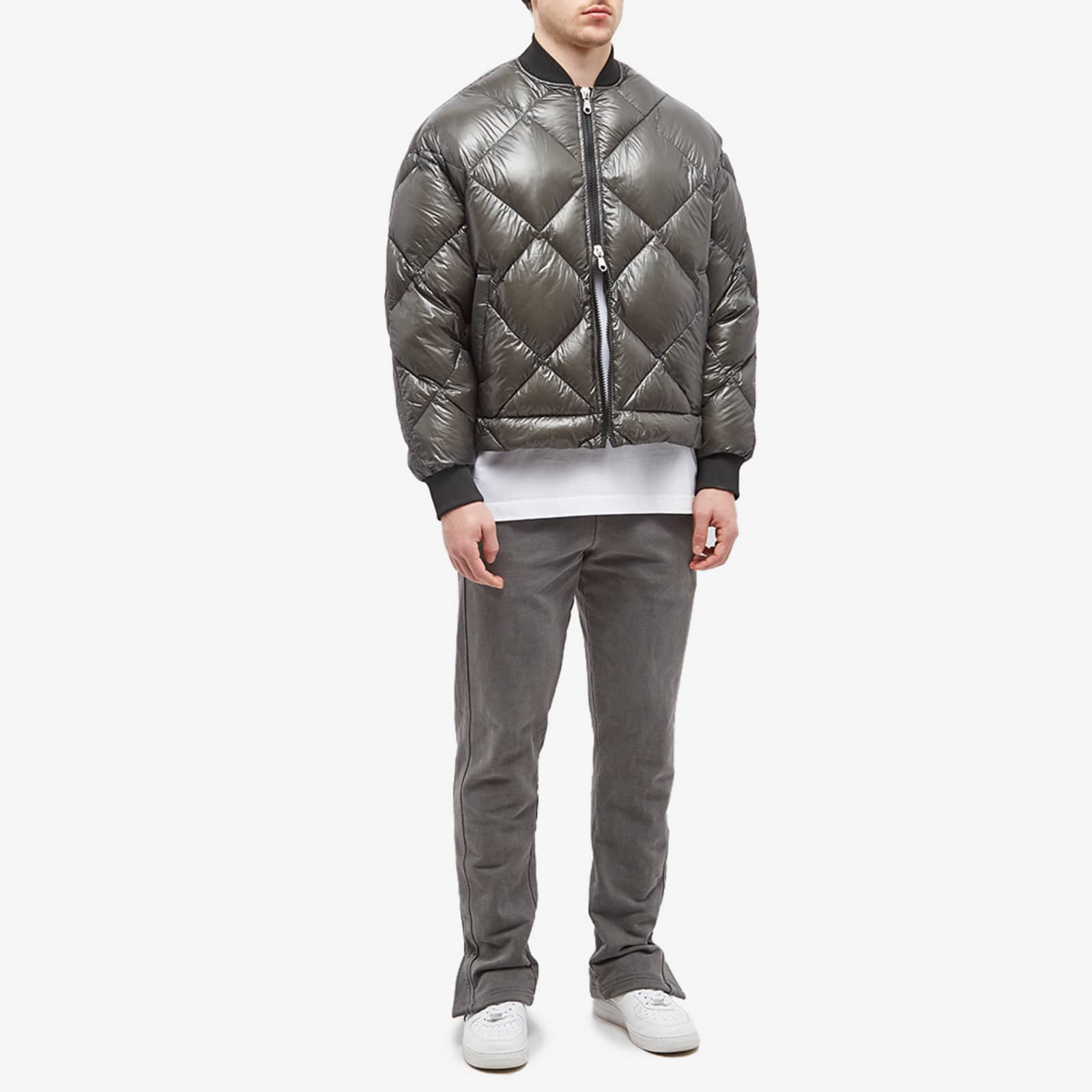 Cole Buxton CB Quilted Bomber Jacket Grey | END. (US)