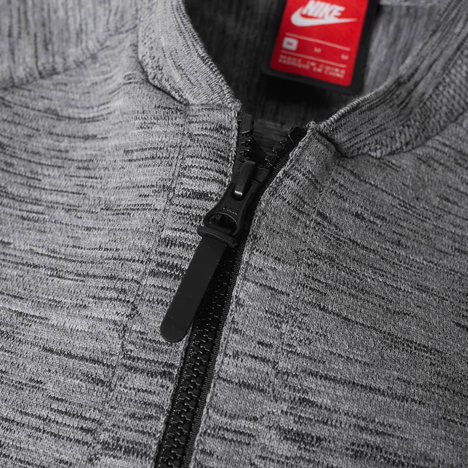 Nike Tech Knit Jacket Carbon Heather & Black | END. (US)