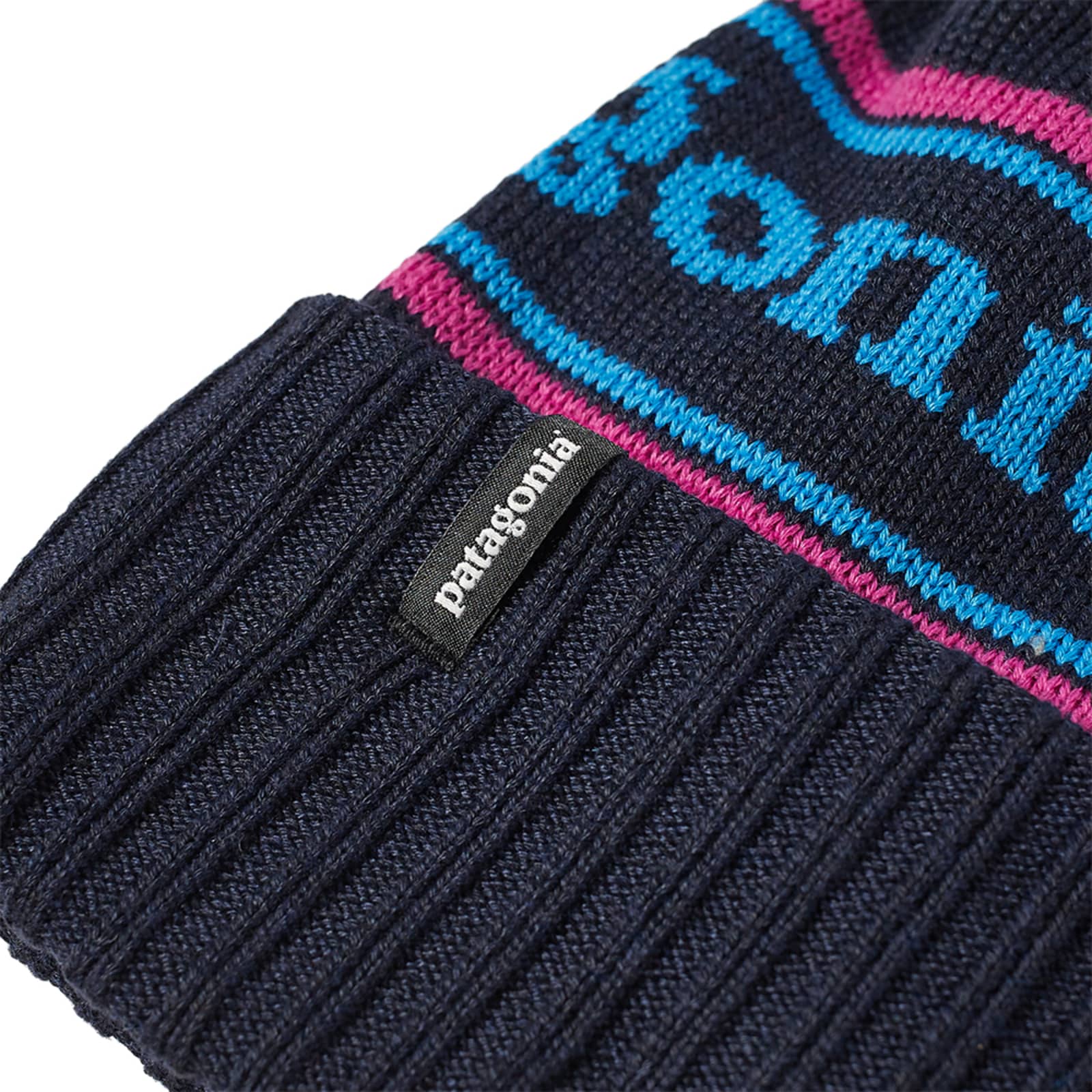 Patagonia Powder Town Beanie Park Stripe: Pitch Blue | END. (KR)