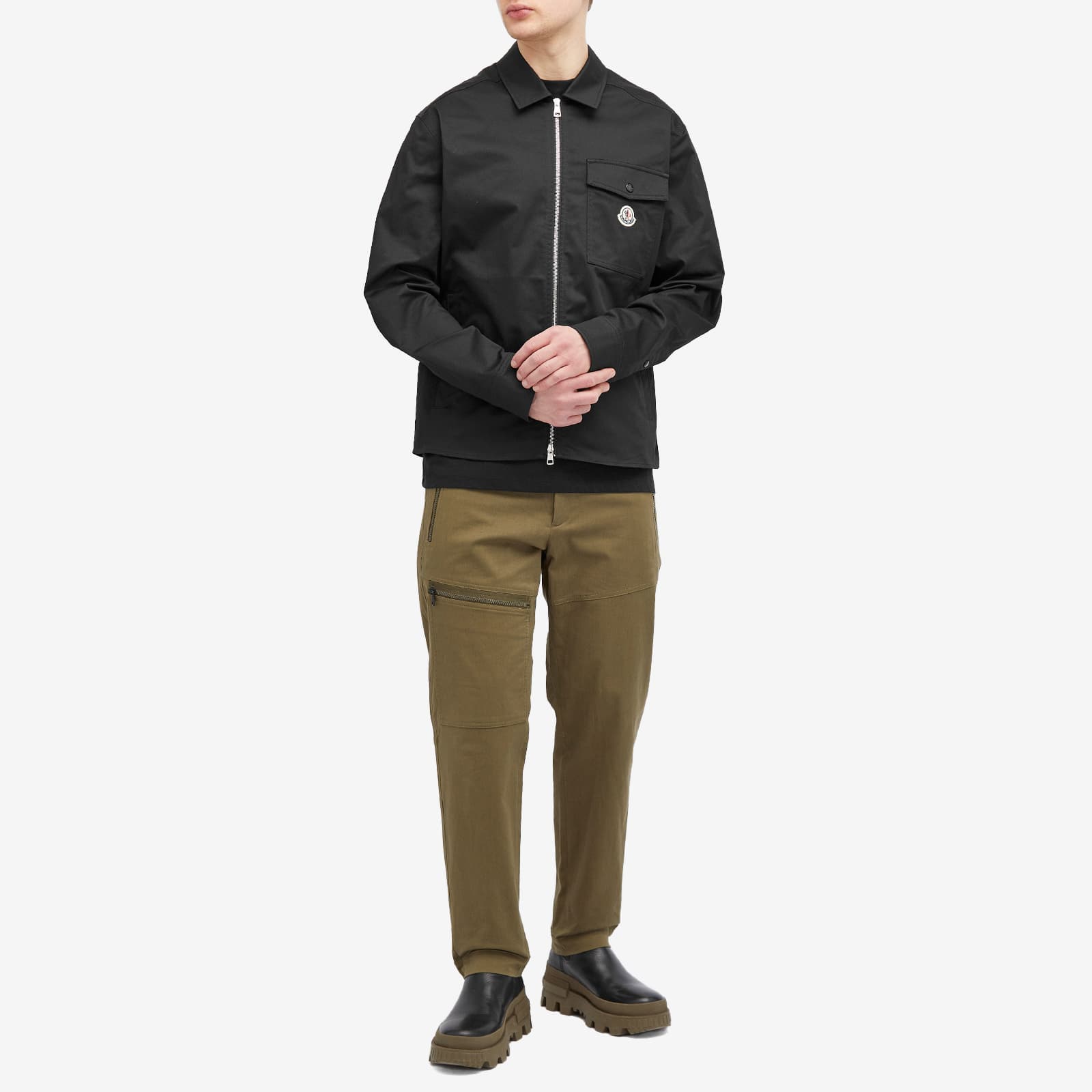 Moncler Garbardine Double Zip Jacket Black | END. (GB)
