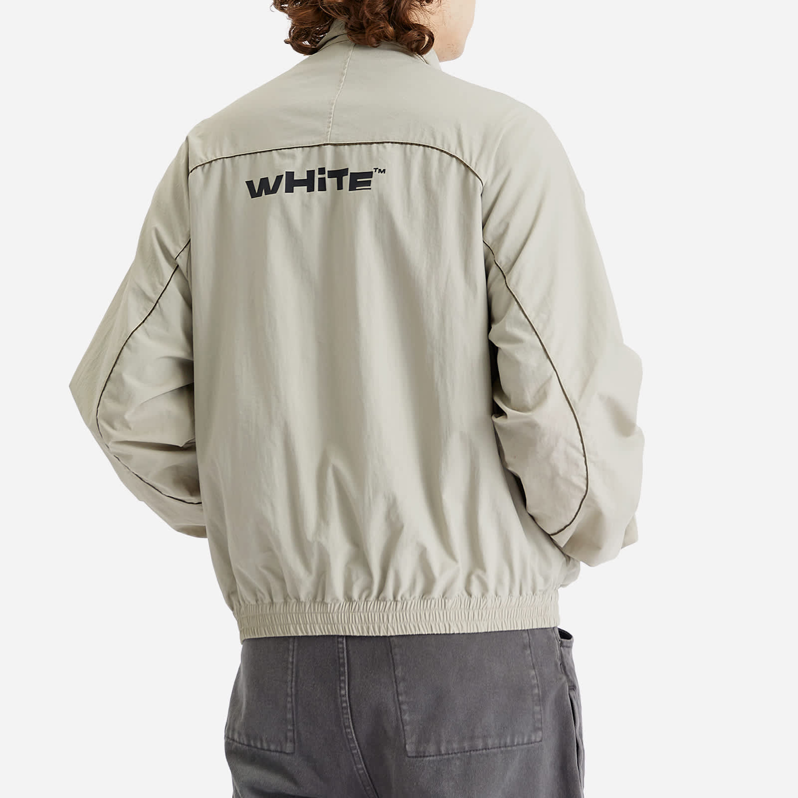 Off-White Off Shared Nylon Track Top Light Grey | END. (GB)